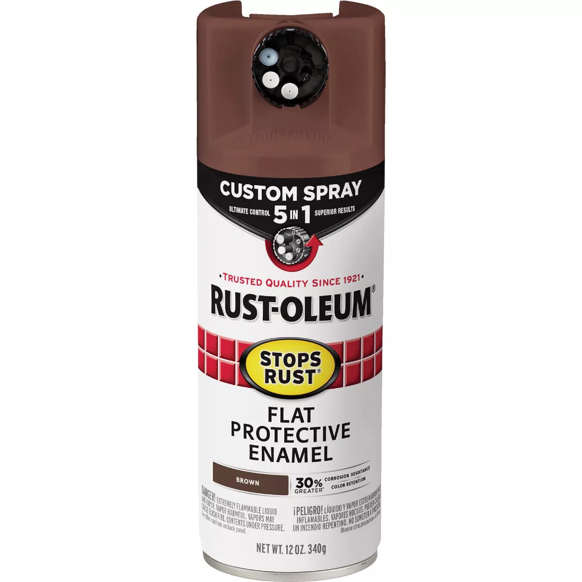 Rust-Oleum Stops Rust 12 Oz. Custom Spray 5 in 1 Flat Spray Paint ...