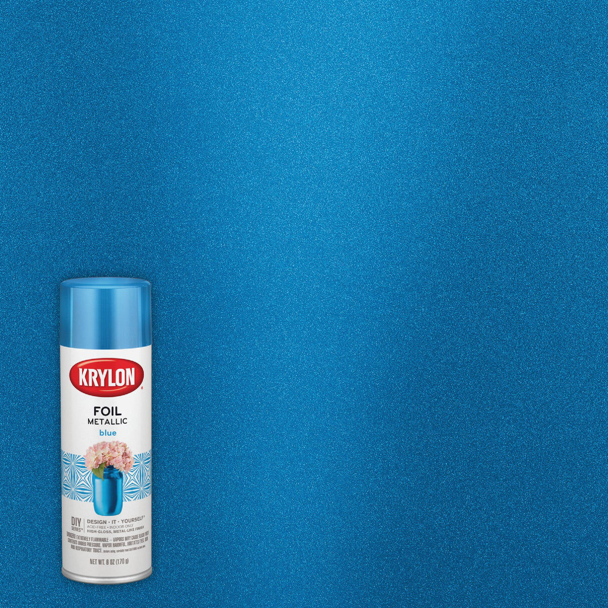 Krylon 8 Oz. Premium Foil Metallic Blue Spray Paint | Do it Best