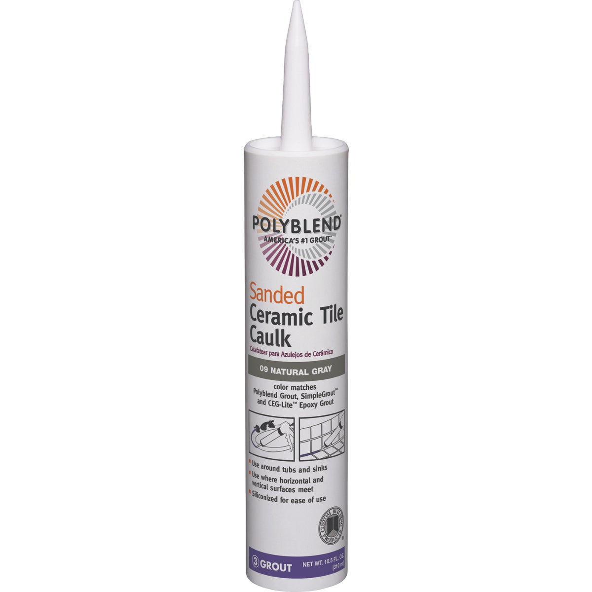 Polyblend 10.5 Oz. #380 Haystack Sanded Ceramic Tile Caulk | Do it Best
