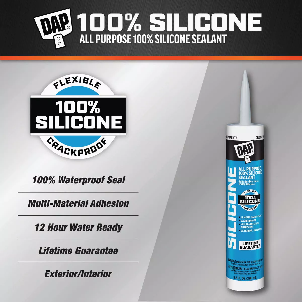 DAP 9.8 Oz. Window, Door & Siding Silicone Sealant, Clear | Do it Best