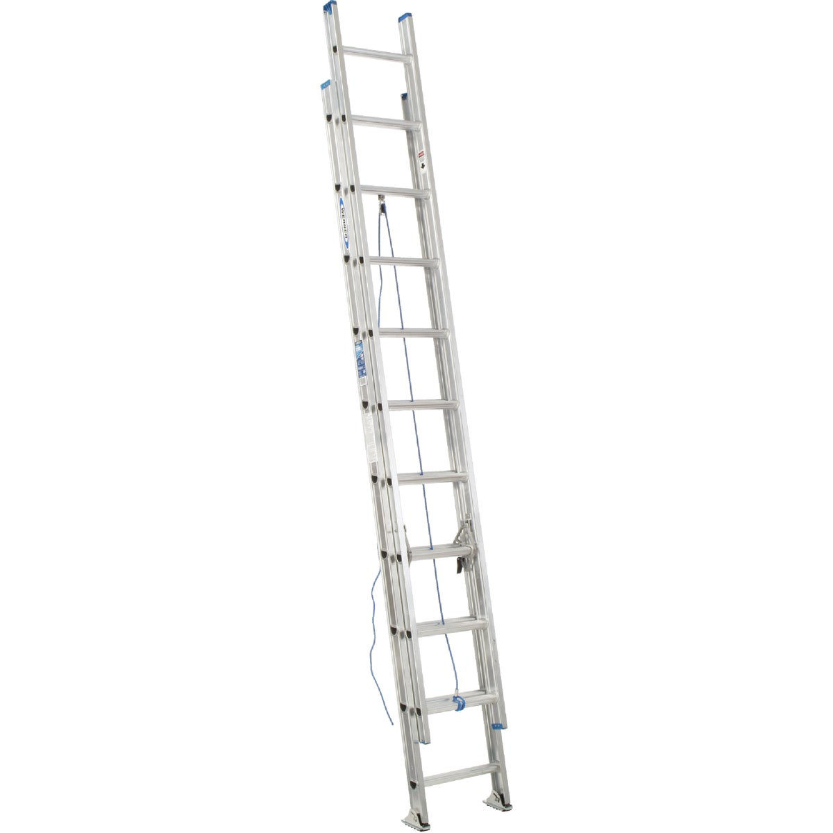 Werner 16 Ft. Aluminum Extension Ladder with 250 Lb. Load Capacity Type ...