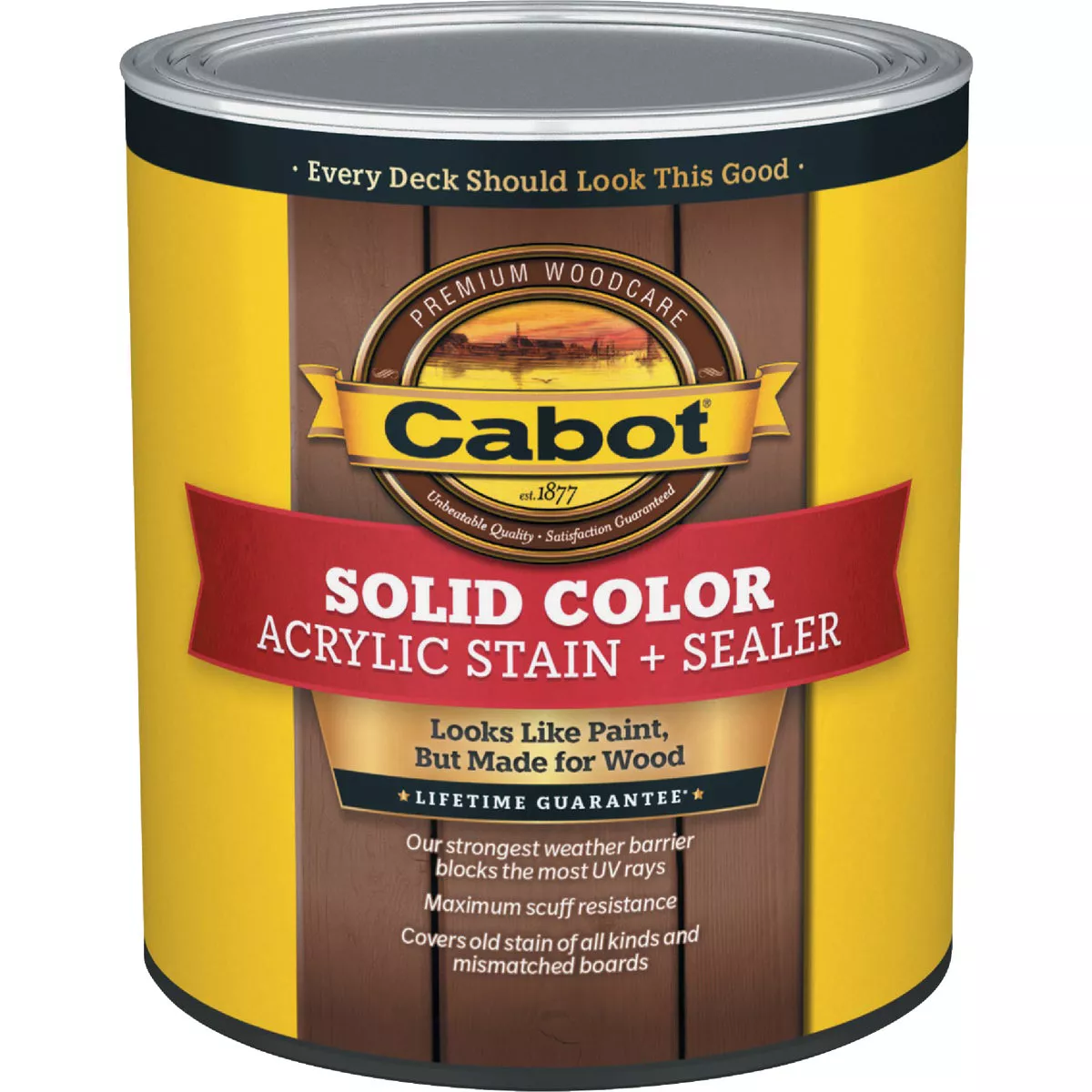 Cabot Solid Color Medium Base Acrylic Stain + Sealer, 1 Qt. | Do it Best
