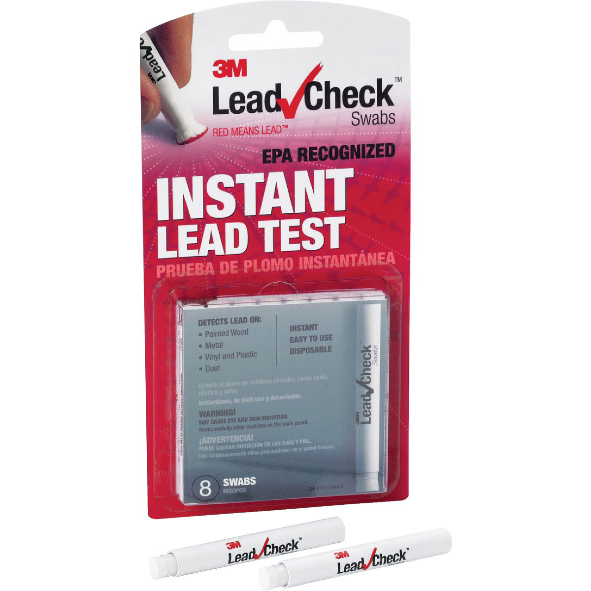 3M LeadCheck Instant Results Disposable Swabs Lead Test Kit (8-Pack ... 3M LeadCheck Instant Results Disposable Swabs Lead Test Kit (8-Pack ...