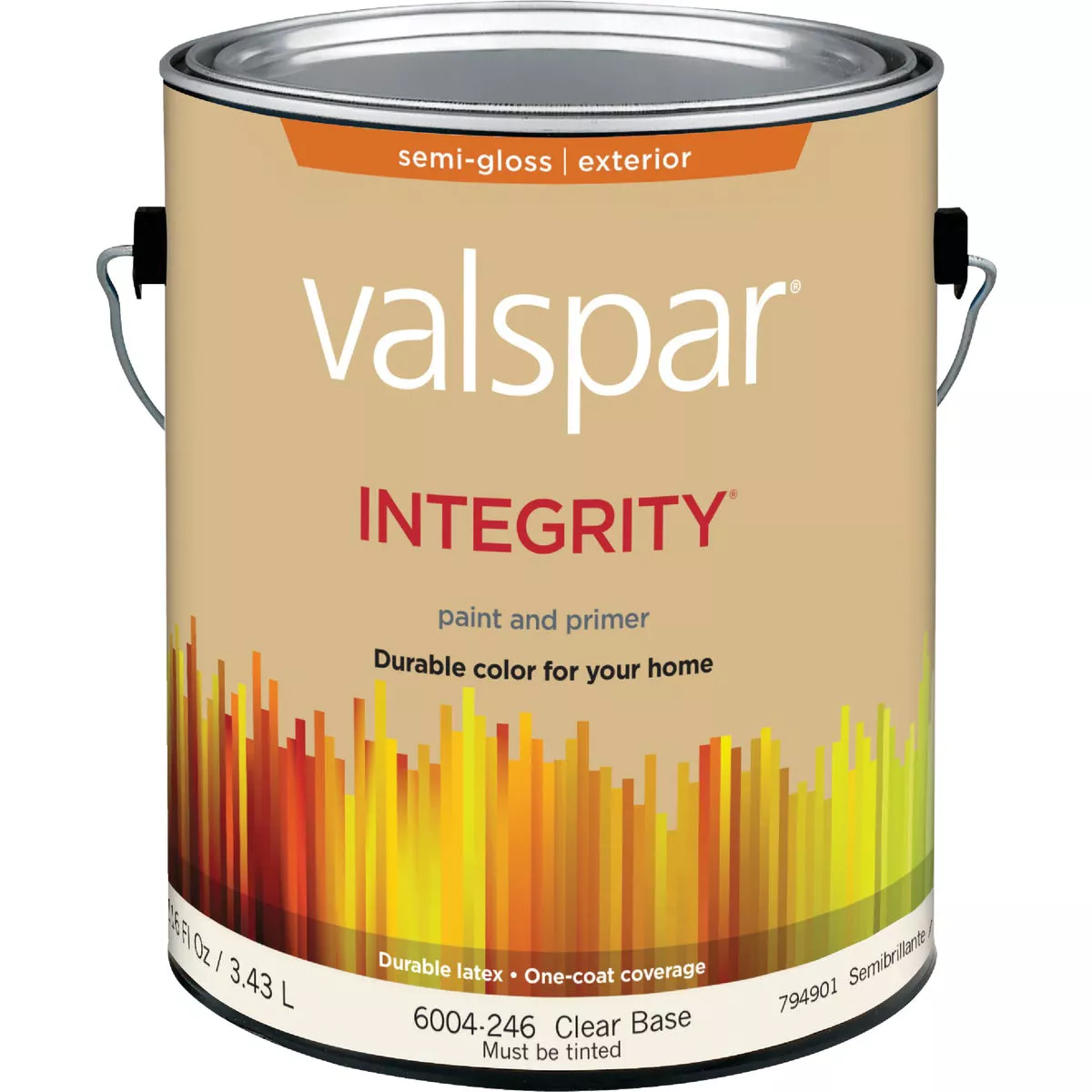 Valspar Integrity Latex Paint And Primer Semi-Gloss Exterior House ...