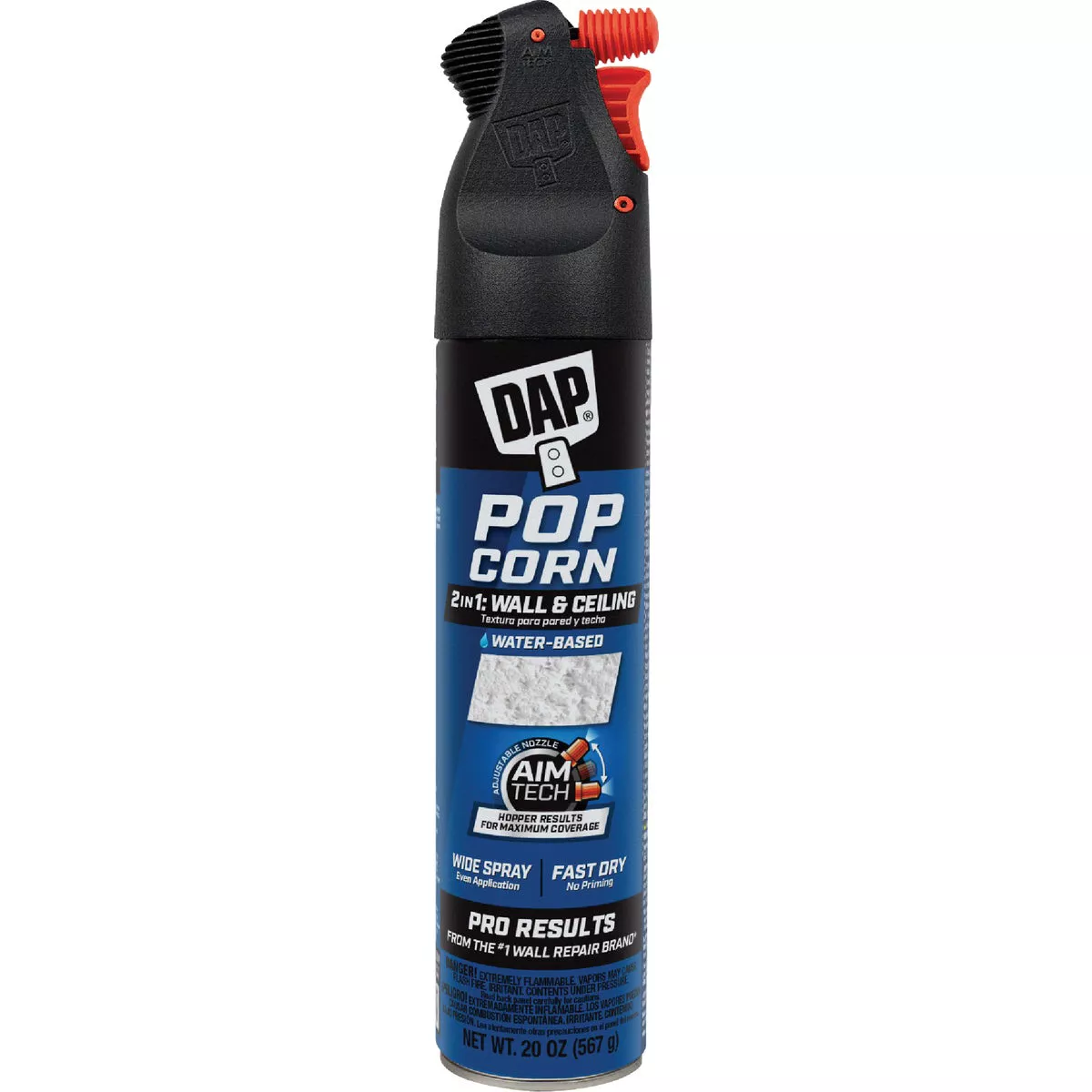 Dap 20 Oz. 2-In-1 Popcorn Water Base Spray Texture with AimTech | Do it Best