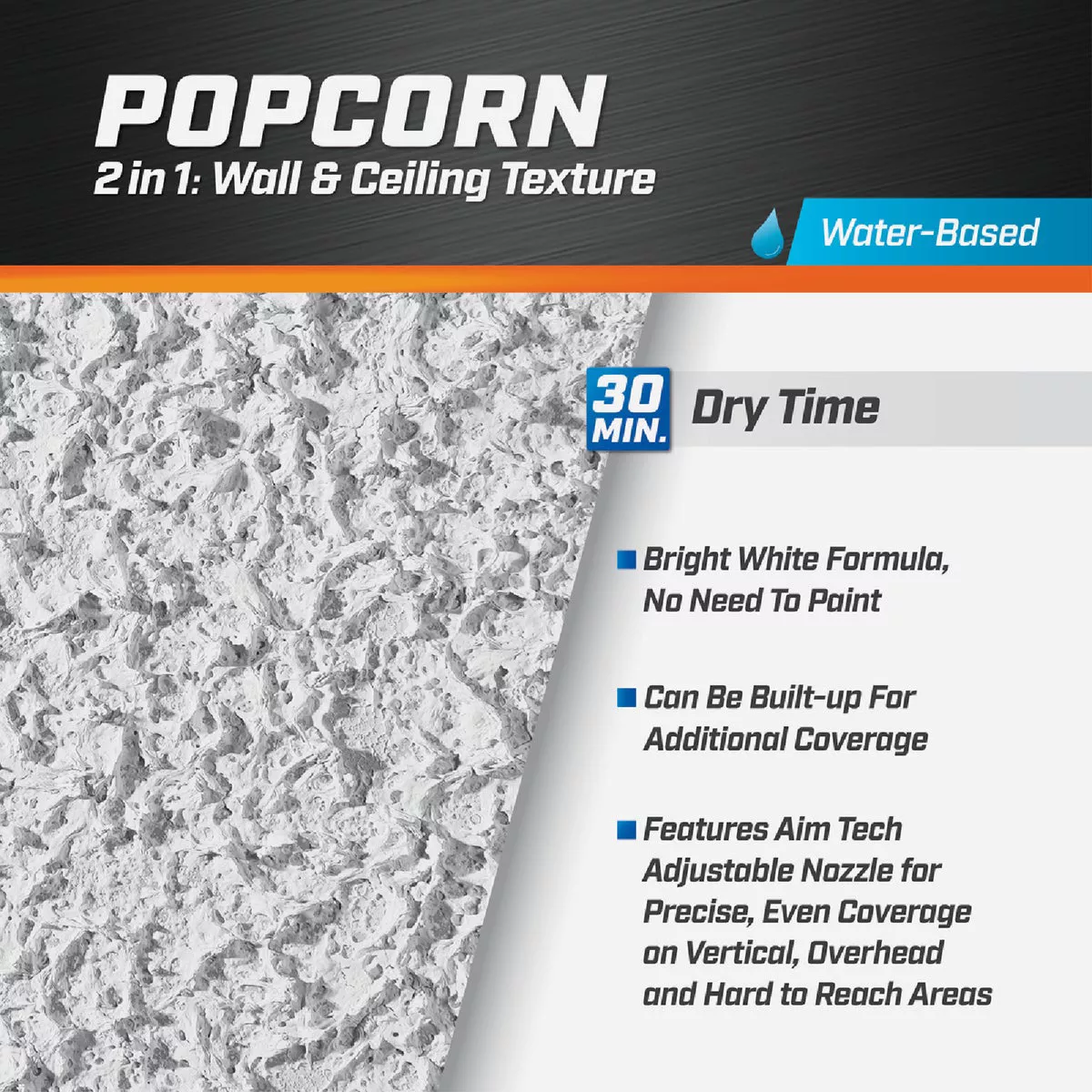 Dap 20 Oz. 2-In-1 Popcorn Water Base Spray Texture with AimTech | Do it ...
