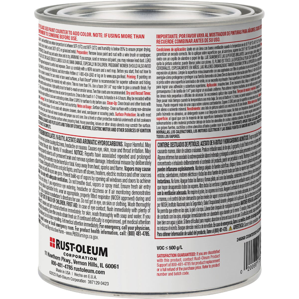 Rust-Oleum Tint Base Satin 25 LF x 2 Ft. Wide Countertop Coating | Do ...