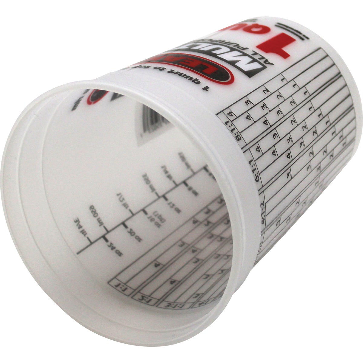 Leaktite 1 Qt. Semi-Transparent Multi-Mix All Purpose Mixing And ...