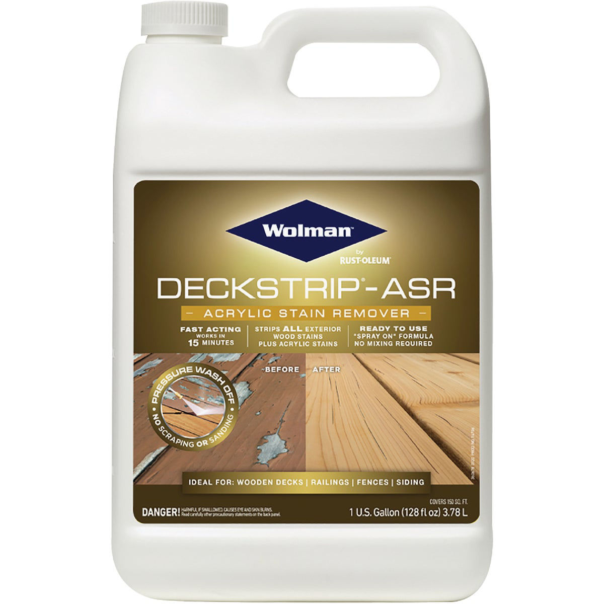 Wolman DeckStrip-ASR 1 Gal. Acrylic Stain Remover Deck Stripper | Do it ...