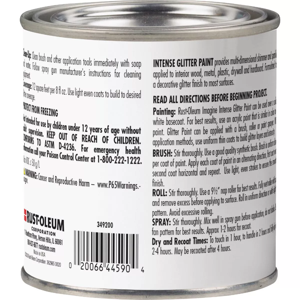 Rust-Oleum Imagine Craft & Hobby 8 Oz. Intense Rose Gold Glitter Paint ...