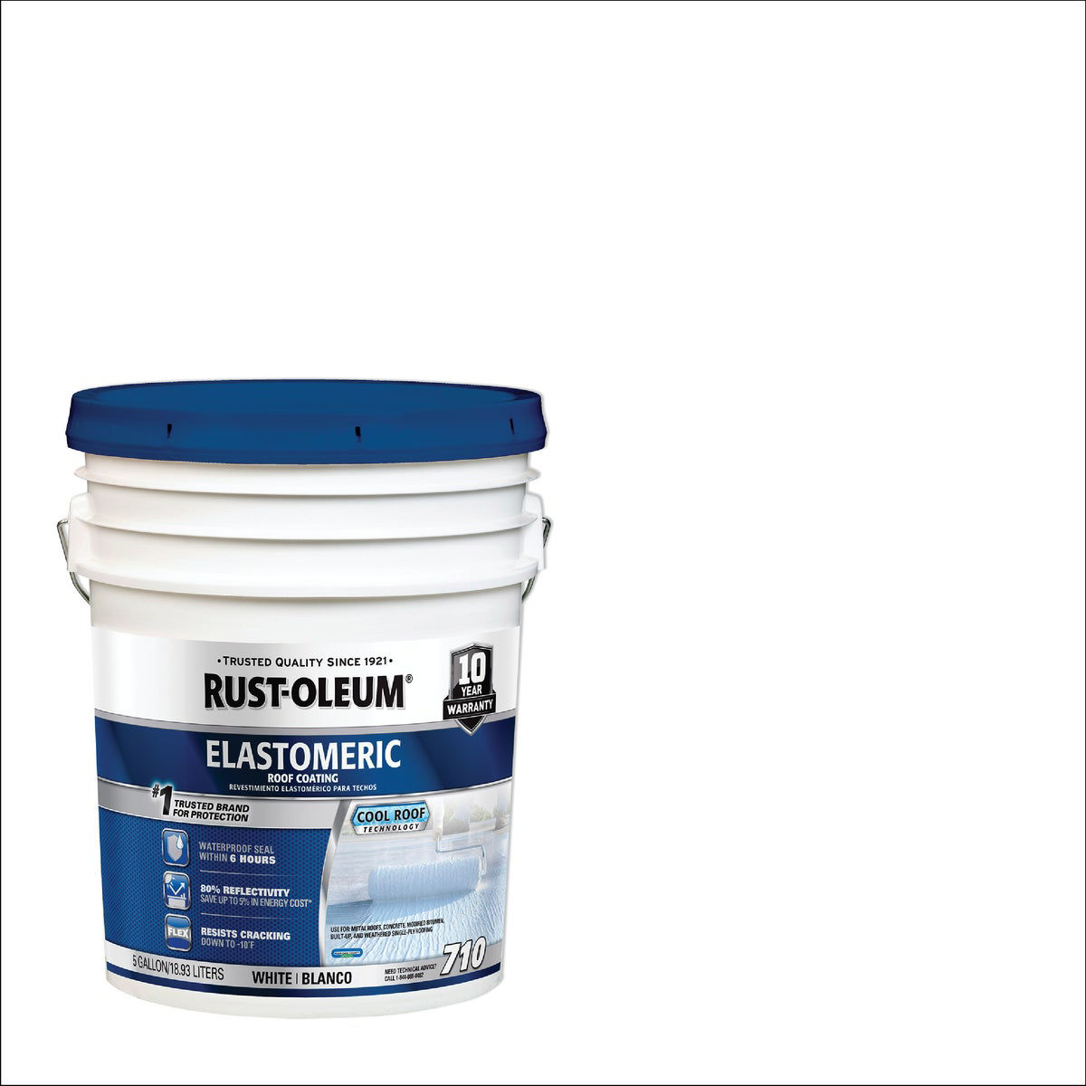 Rust-Oleum 710 5 Gal. 10-Year White Elastomeric Roof Coating | Do it Best