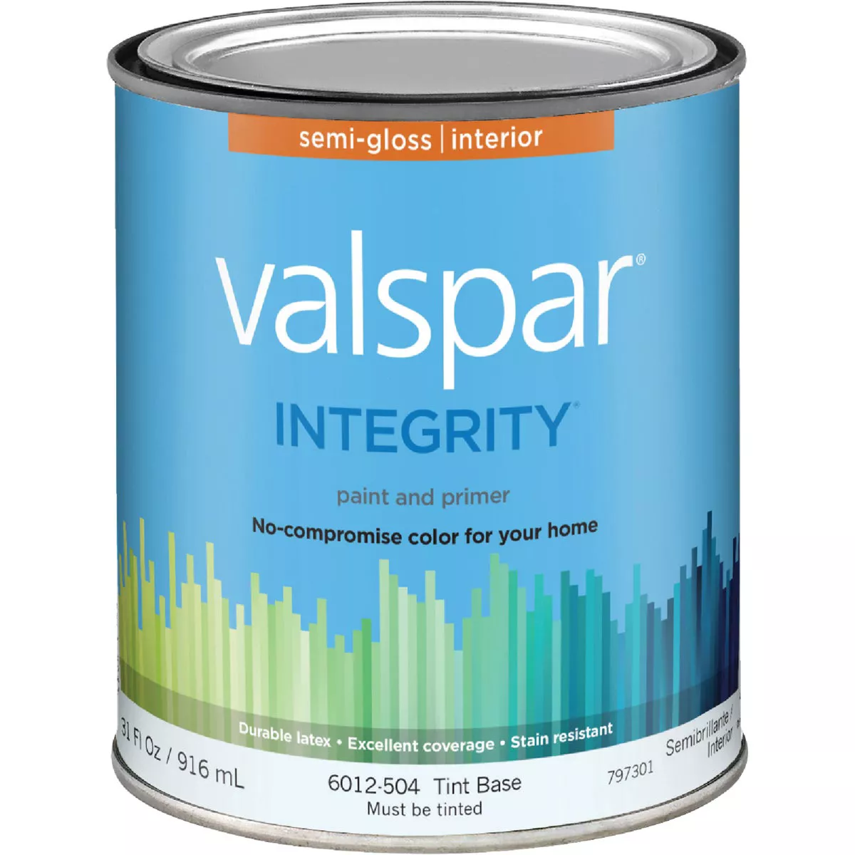 Valspar Integrity Latex Paint And Primer Semi-Gloss Interior Wall Paint ...