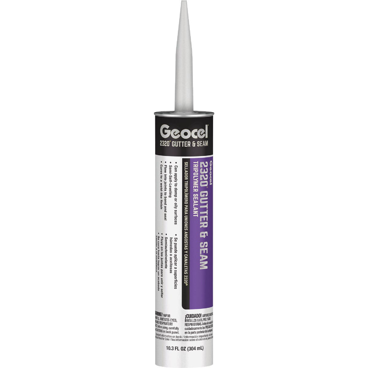 Geocel 2320 10.3 Oz. Aluminum Gray Construction Tripolymer Gutter ...