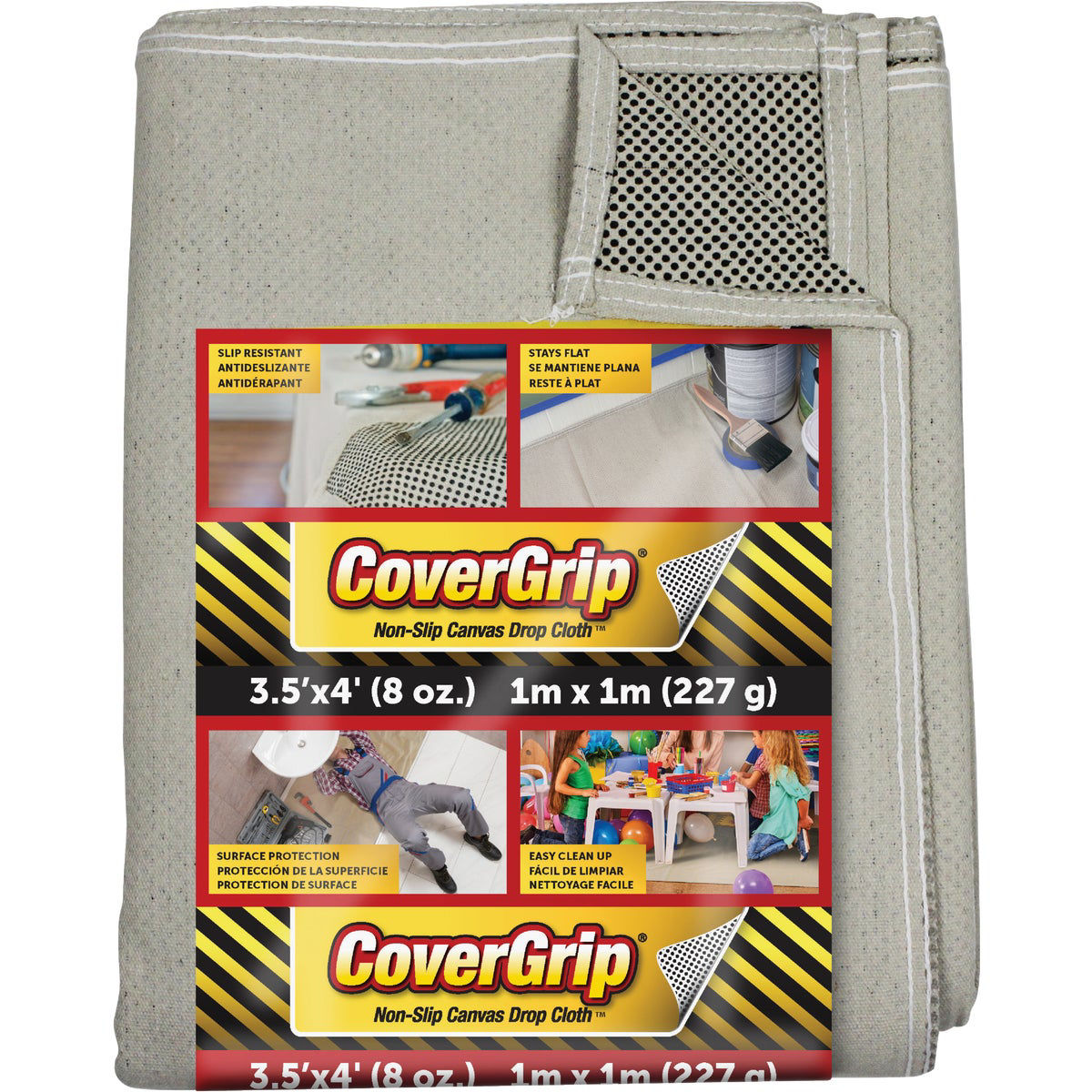 CoverGrip 3.5 Ft. x 4 Ft. 8 Oz. Non-Slip Safety Drop Cloth | Do it Best