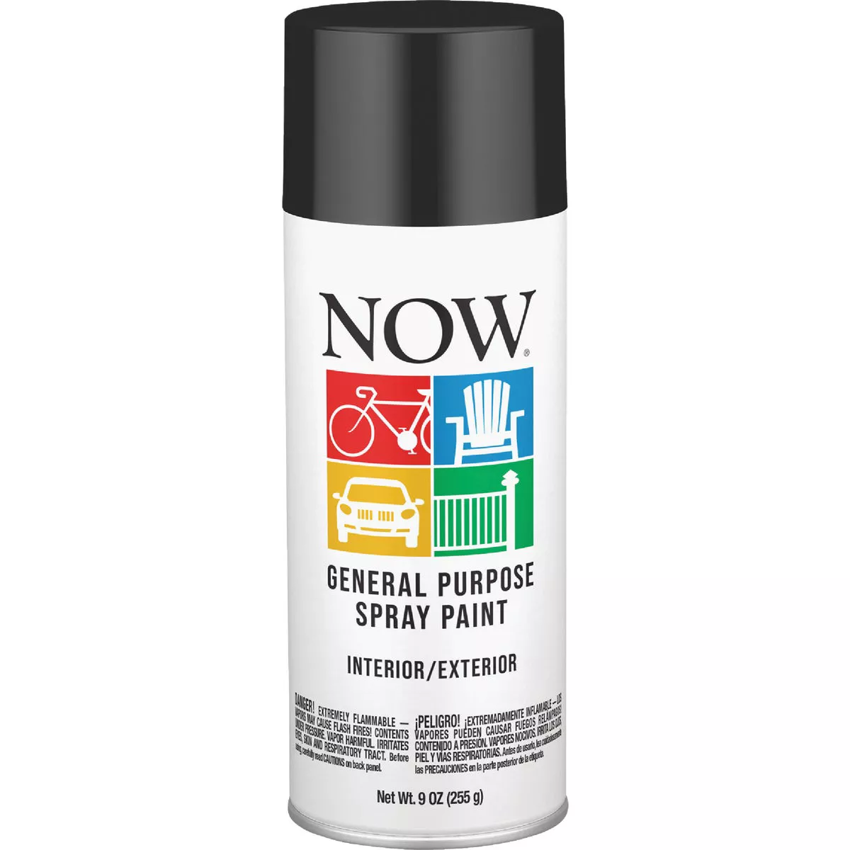 Krylon Now 9 Oz. Gloss Black Spray Paint | Do it Best