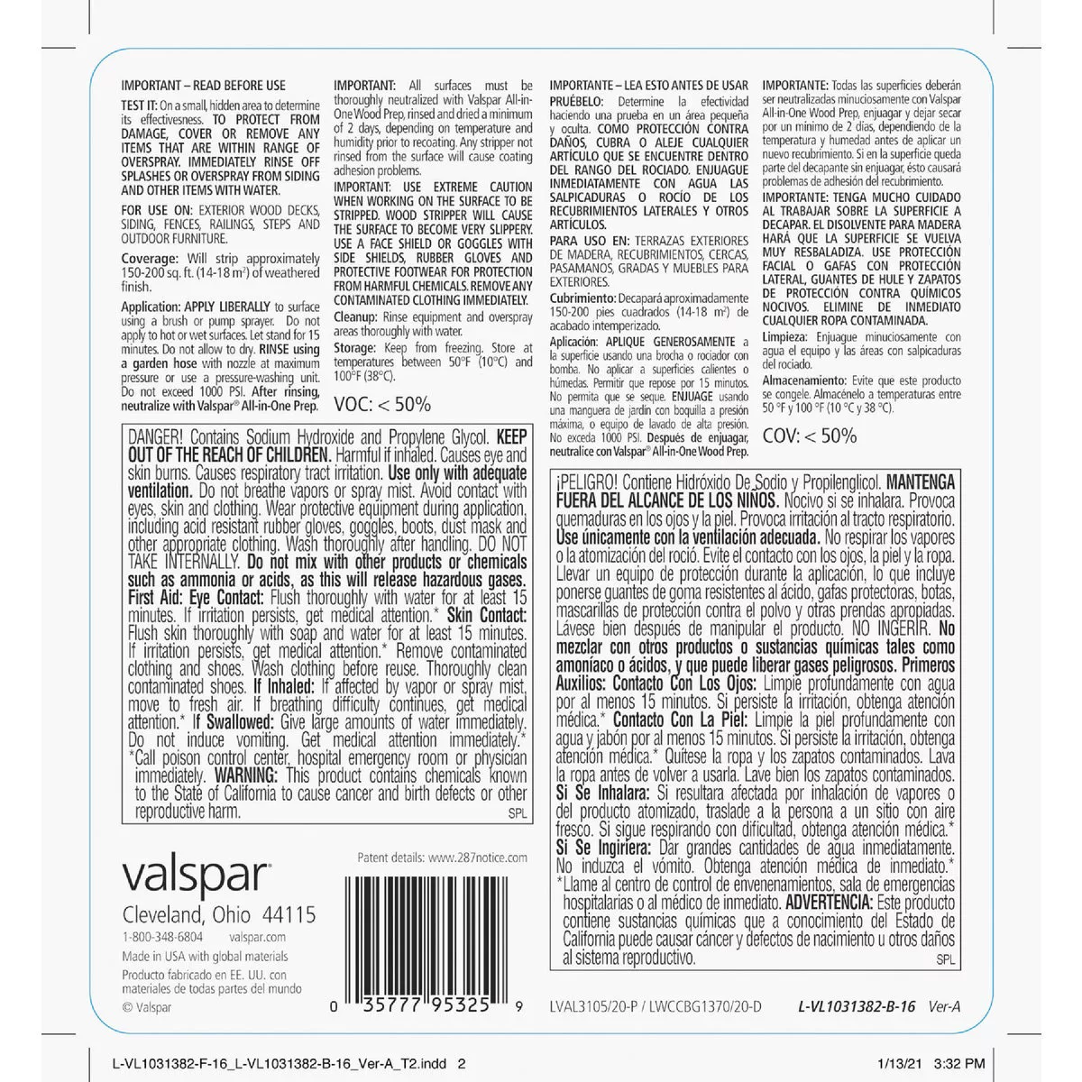 Valspar 1 Gal. Fast Acting Wood Stripper | Do it Best