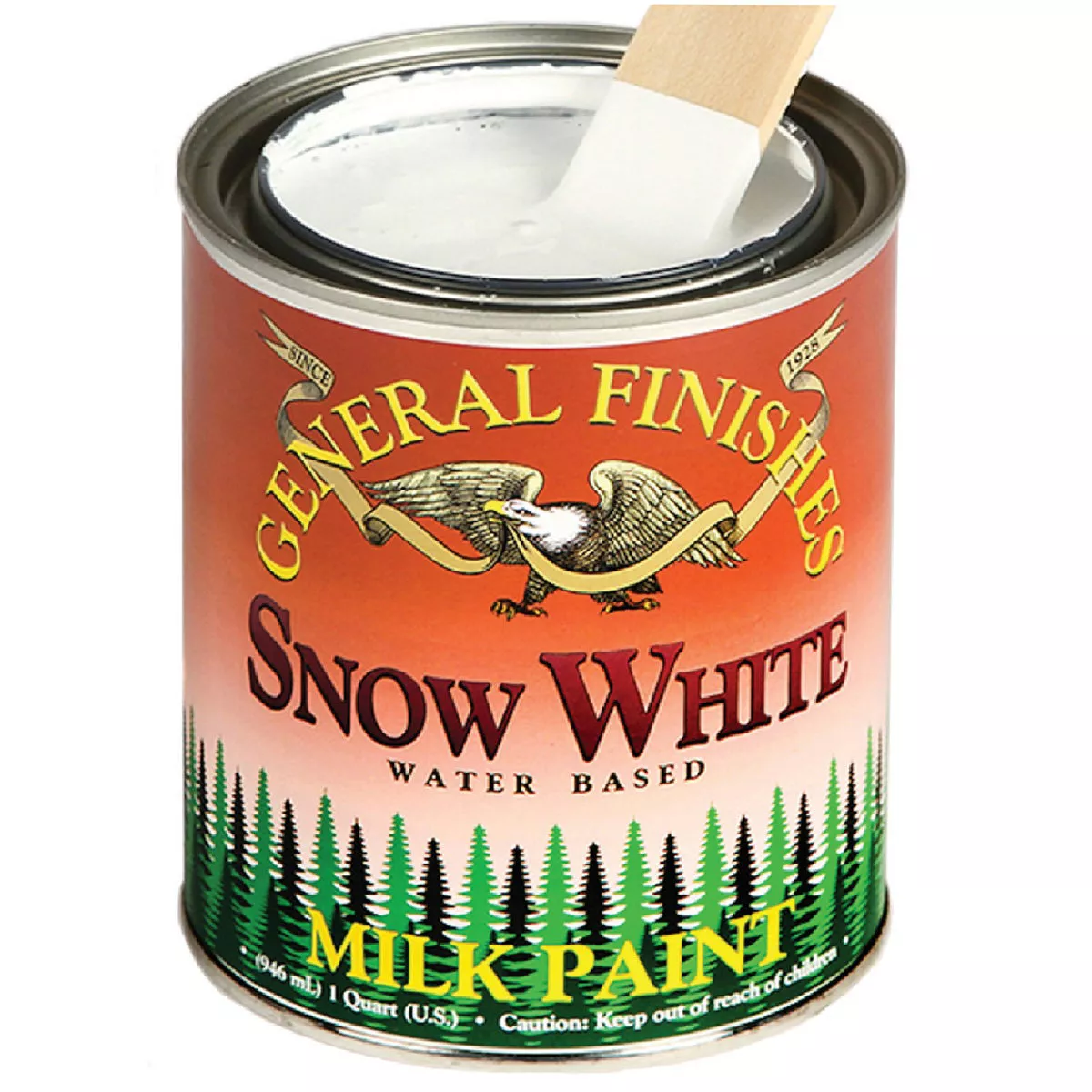 General Finishes Snow White Satin Milk Paint, 1 Qt., 195-785 | True ...