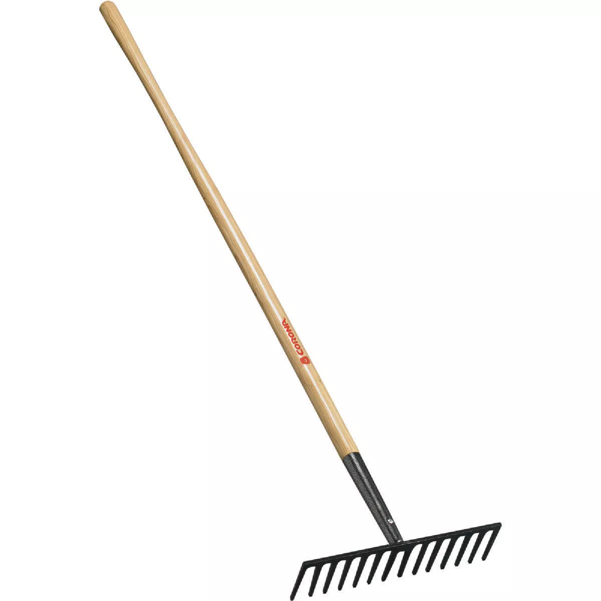 Corona 16 In. 14-Tine Level Head Rake with 60 In. Wood Handle | True ...