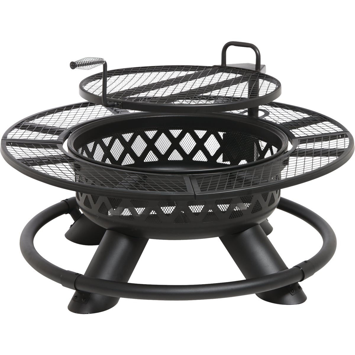Big Horn 47 In. Camp Black Round Steel Fire Pit | Do it Best