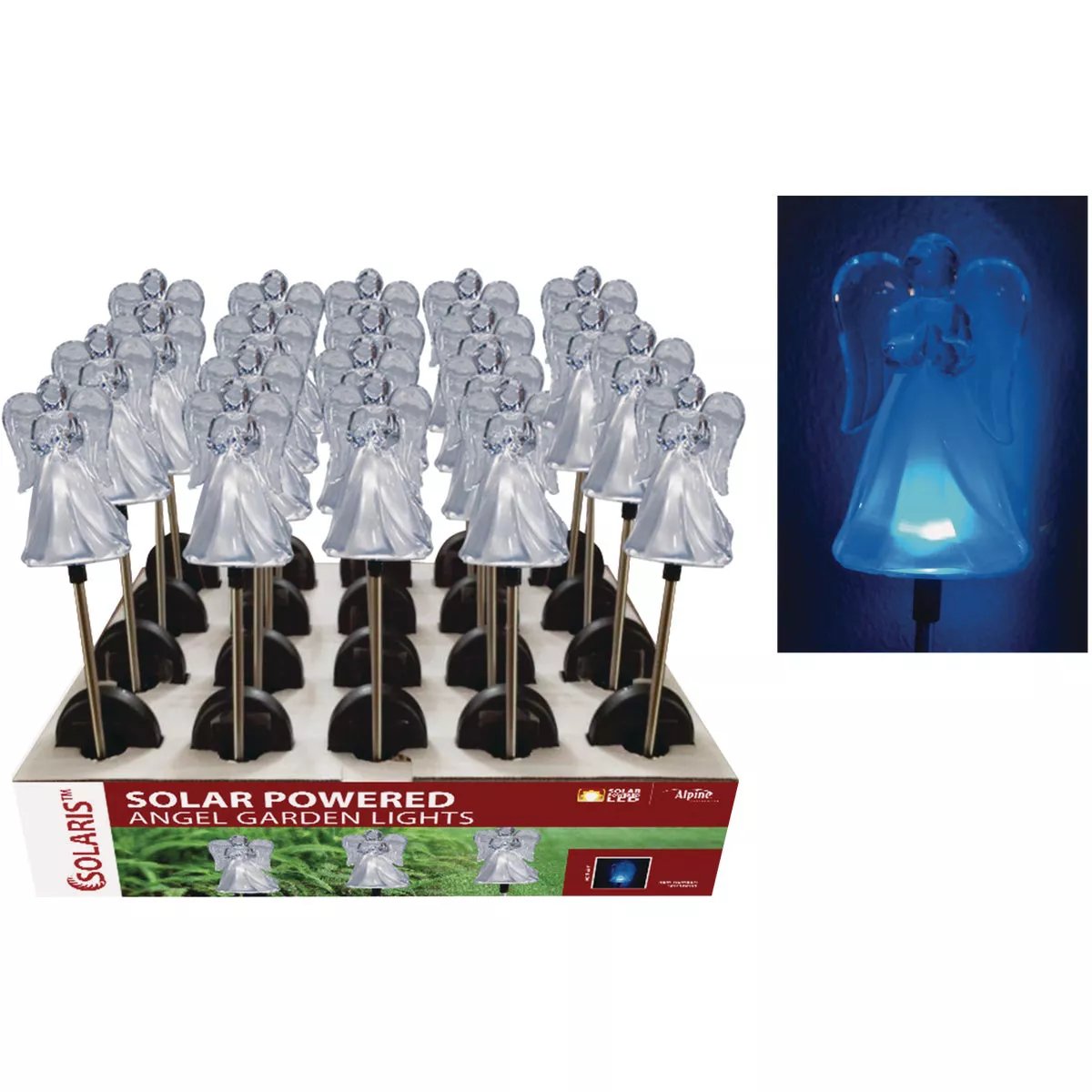 Solaris Acrylic Angel 35 In. H. Solar Stake Light Lawn Ornament | True ...