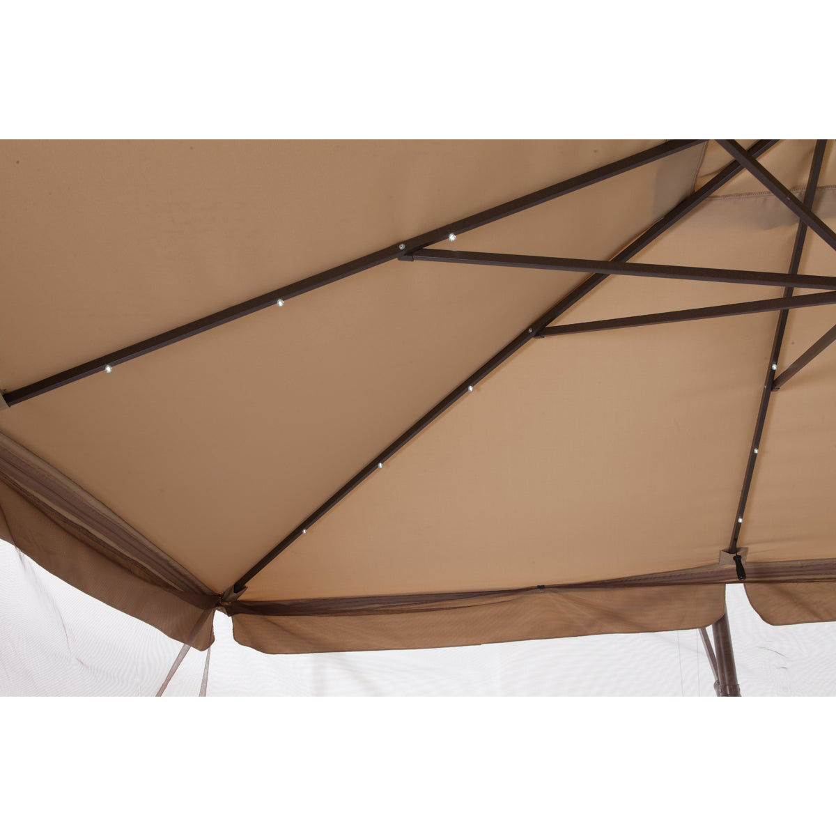 Outdoor Expressions 10 Ft. Gazebo Offset Tan Patio Umbrella | Do it Best
