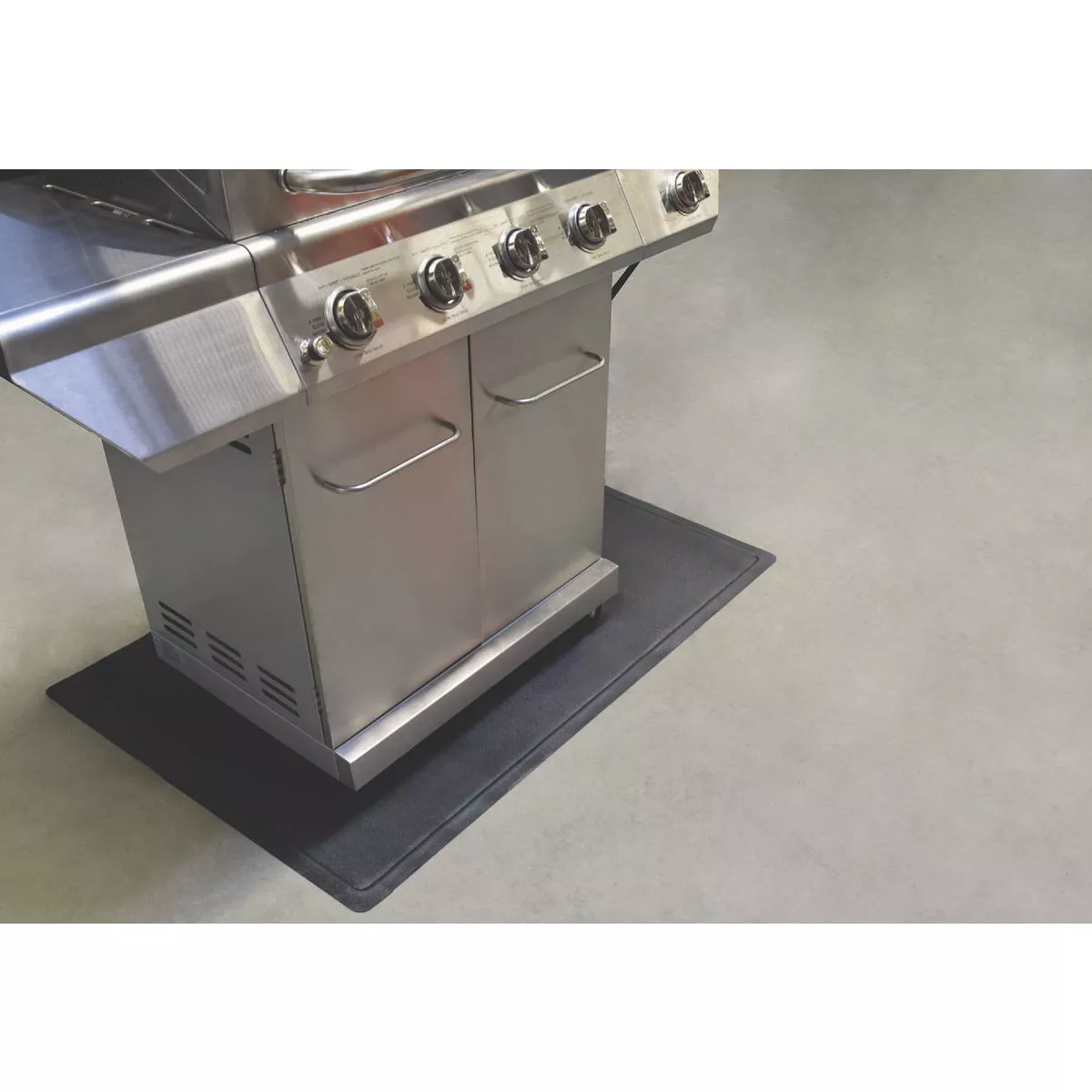 Diversitech Ultra Grill Mat 30 In. W. x 48 In. L. Black Rectangle Grill ...