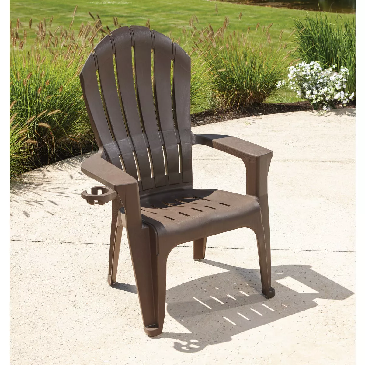 Adams Big Easy Earth Brown Resin Adirondack Chair Do it Best