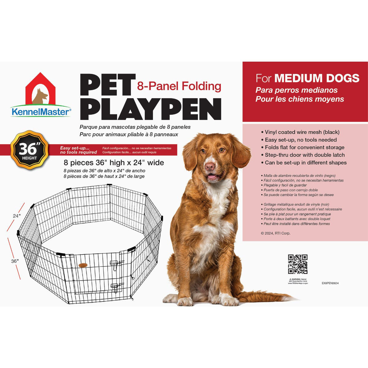 Petmate Precision Pet ProValu 23 In. W. x 25 In. H. x 36 In. L. Heavy ...