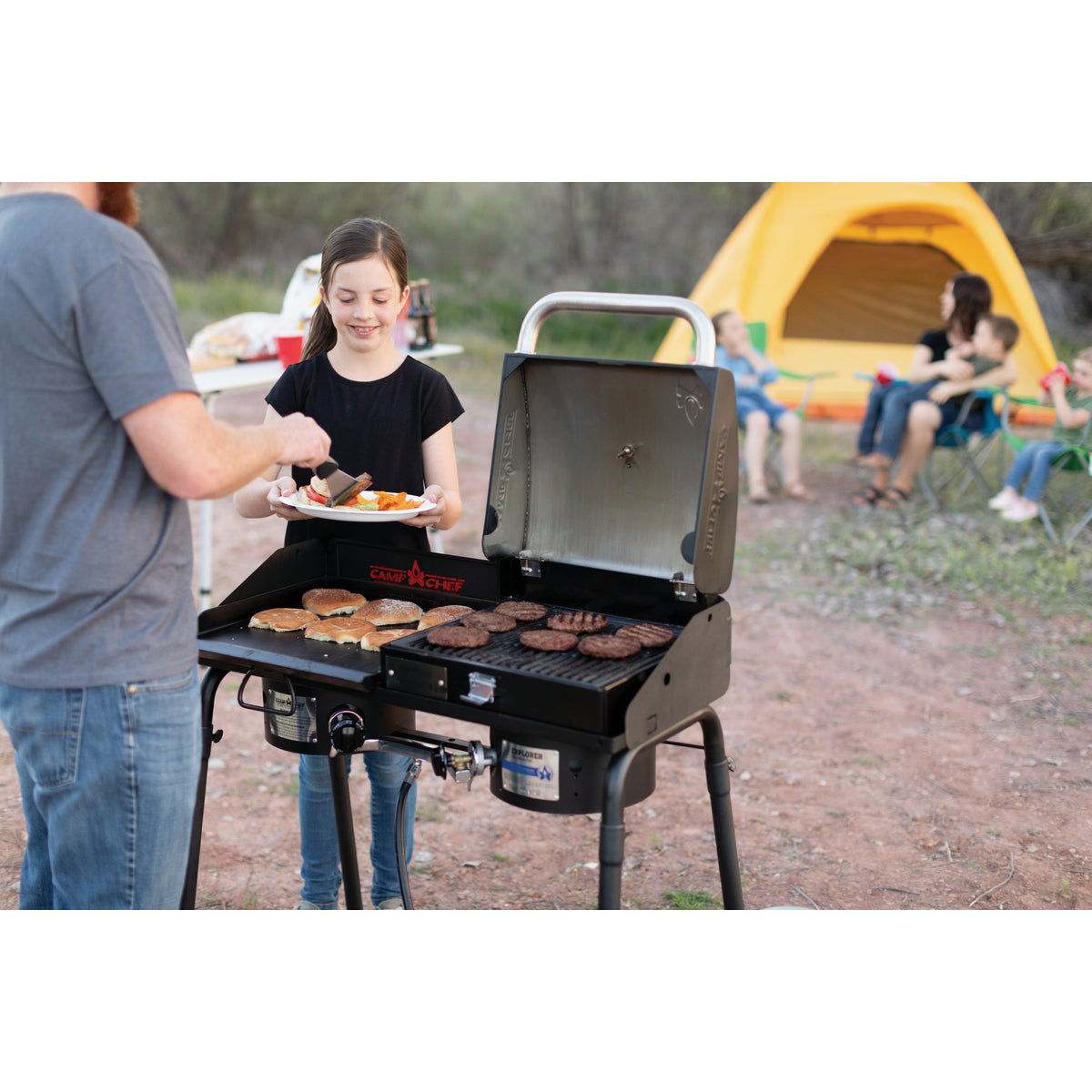Camp Chef Explorer 2-Burner 60,000 BTU LP Gas Outdoor Cooking Stove ...