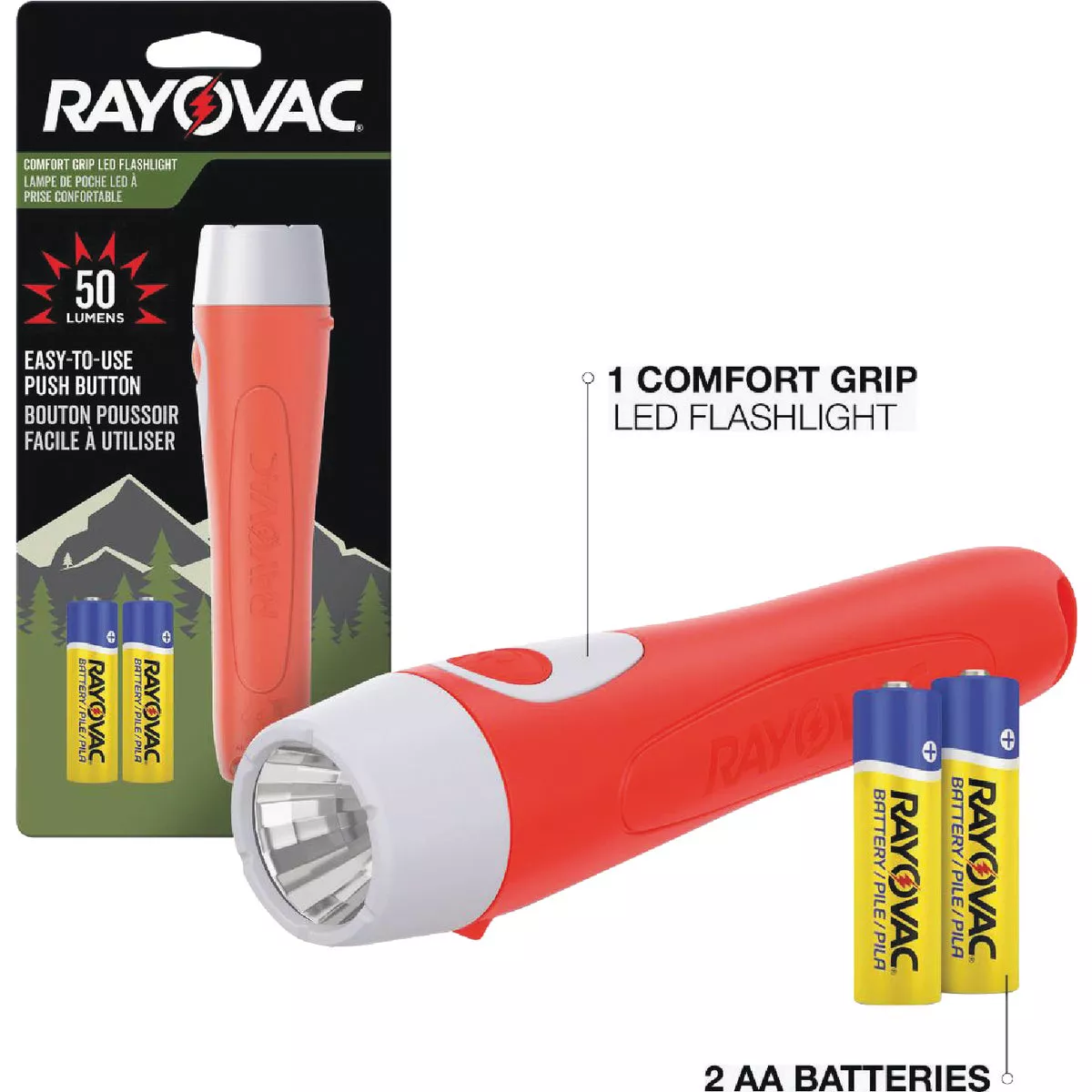 Rayovac 50 Lm. 2AA LED Flashlight | Do it Best