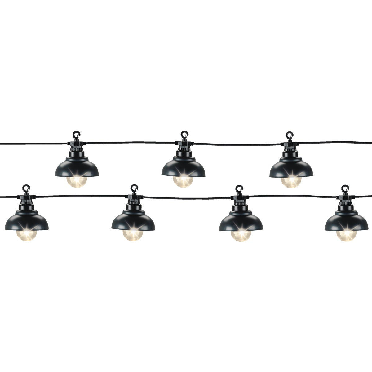 Lumineo 15 Ft. 10-Light Warm White LED Outdoor Party String Light Set ...