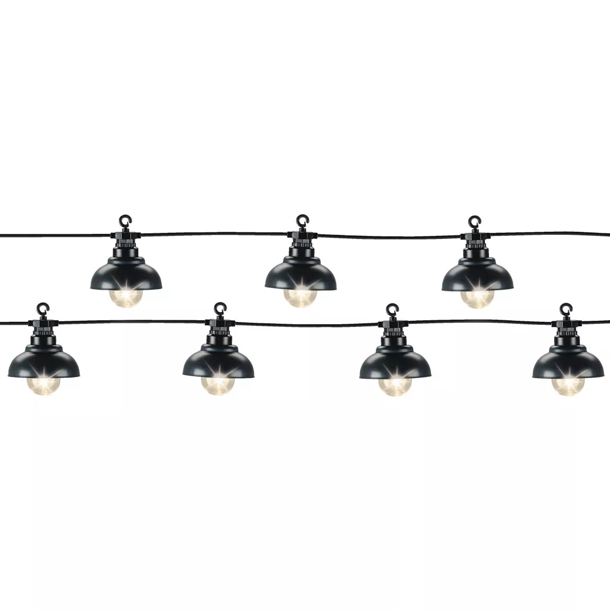 Lumineo 15 Ft. 10-Light Warm White LED Outdoor Party String Light Set ...