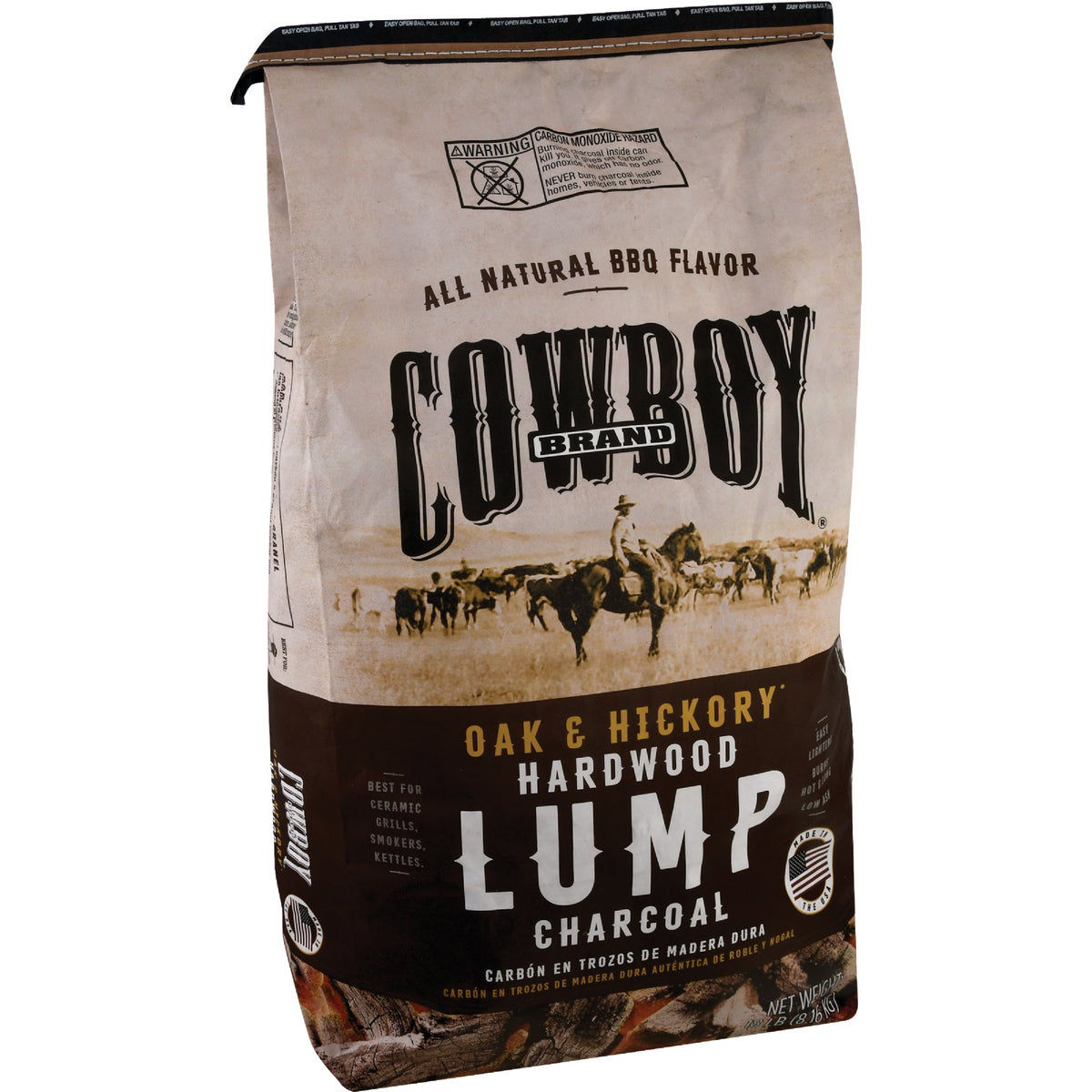 Cowboy 18 Lb. Hardwood Lump Charcoal | Do it Best
