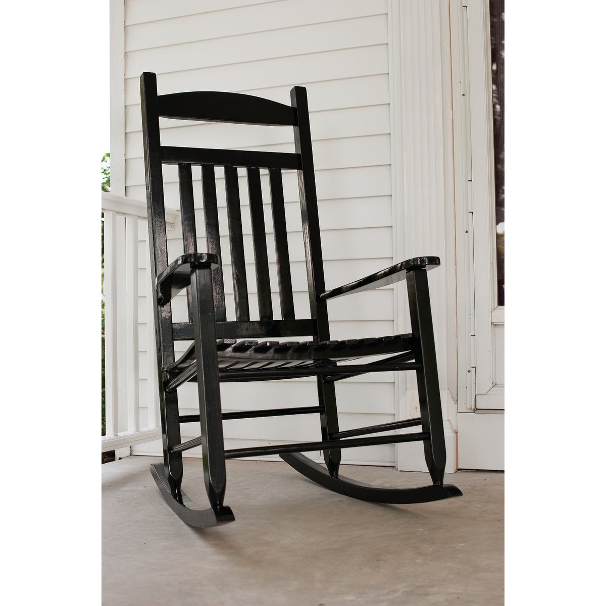 Knollwood Black Wood Mission Rocking Chair | Do it Best