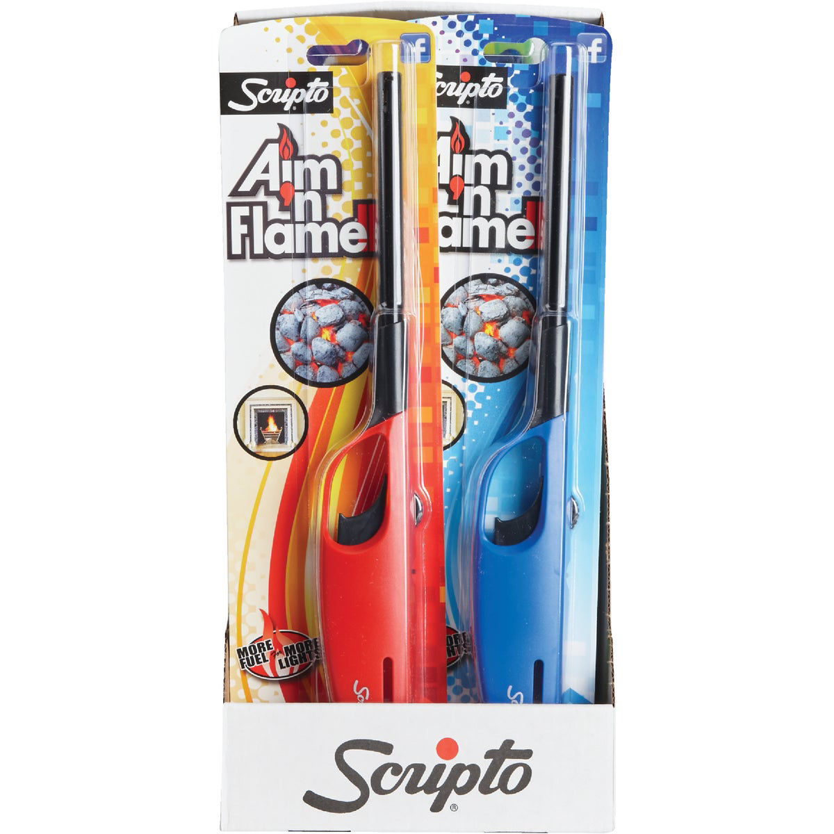Scripto Aim 'n Flame MAX Nonrefillable Straight Stem Butane Lighter ...