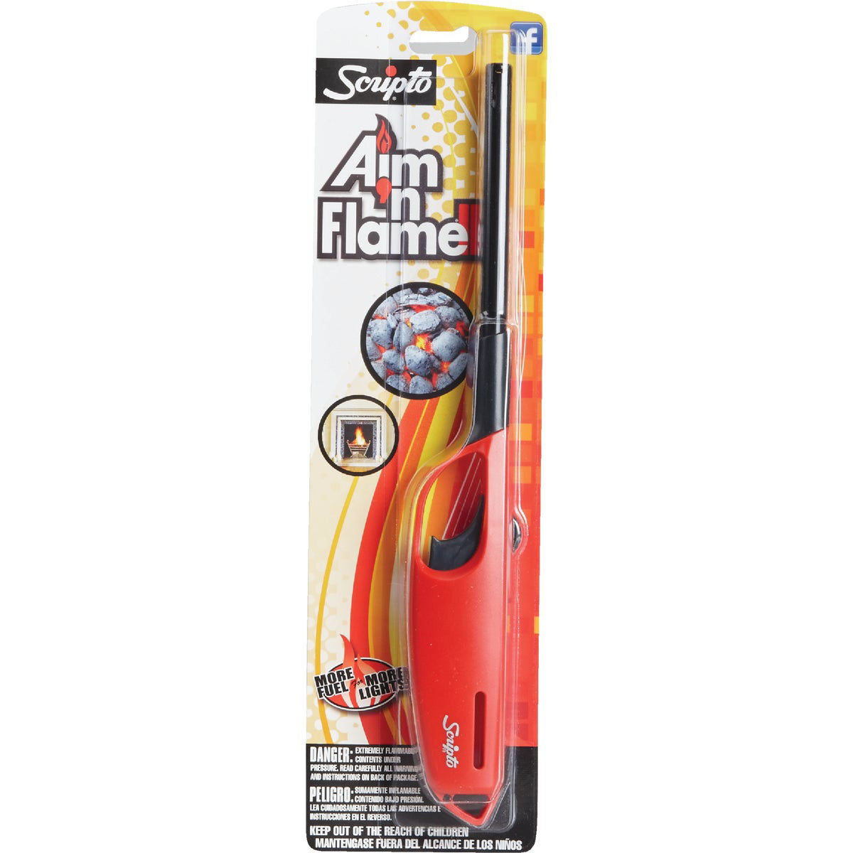 Scripto Aim 'n Flame MAX Nonrefillable Straight Stem Butane Lighter ...