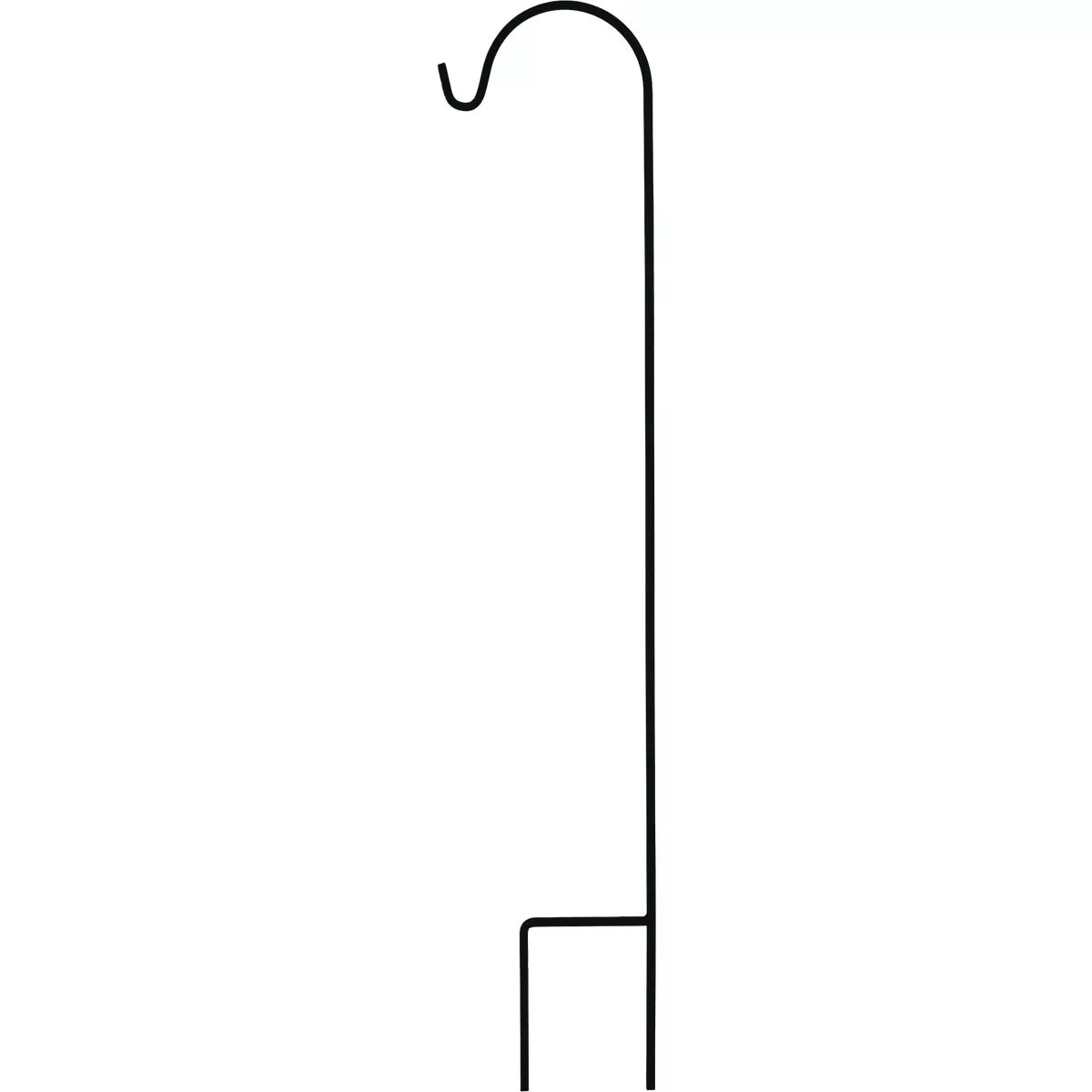 UrbanGarden 65 In. Matte Black Square Steel Shepherd Hook | Do it Best