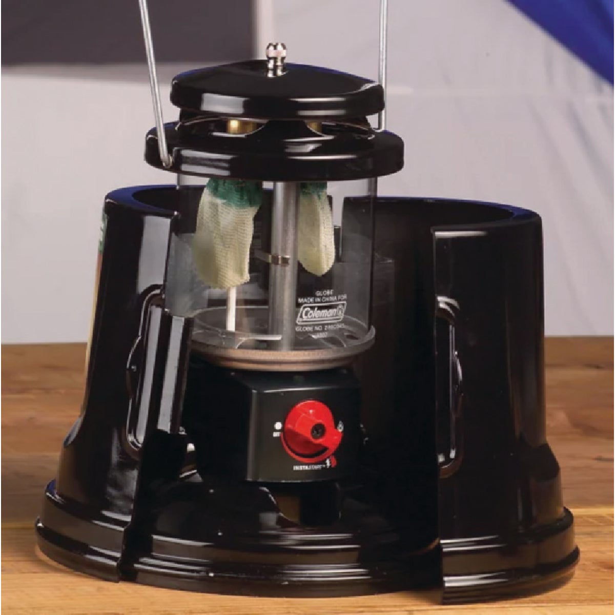 Coleman QuickPack Deluxe+ 12 In. H x 8 In. Dia. Black Propane Lantern ...