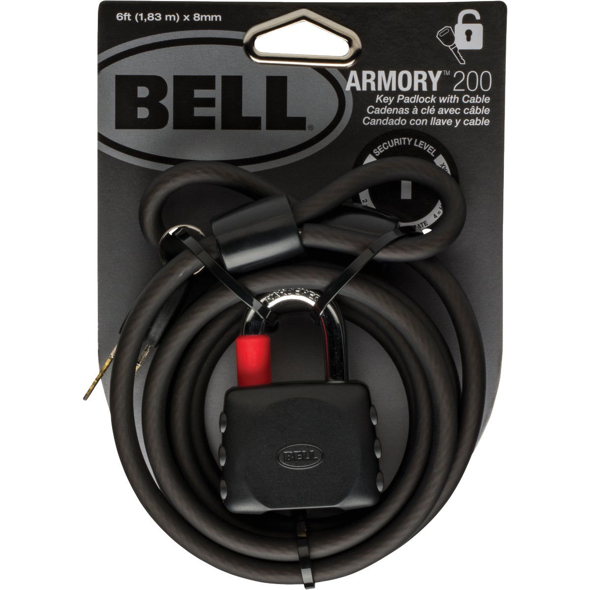 Bell Sports 6 Ft. x 8mm Armory Coiling Cable Bicycle Lock | Do it Best
