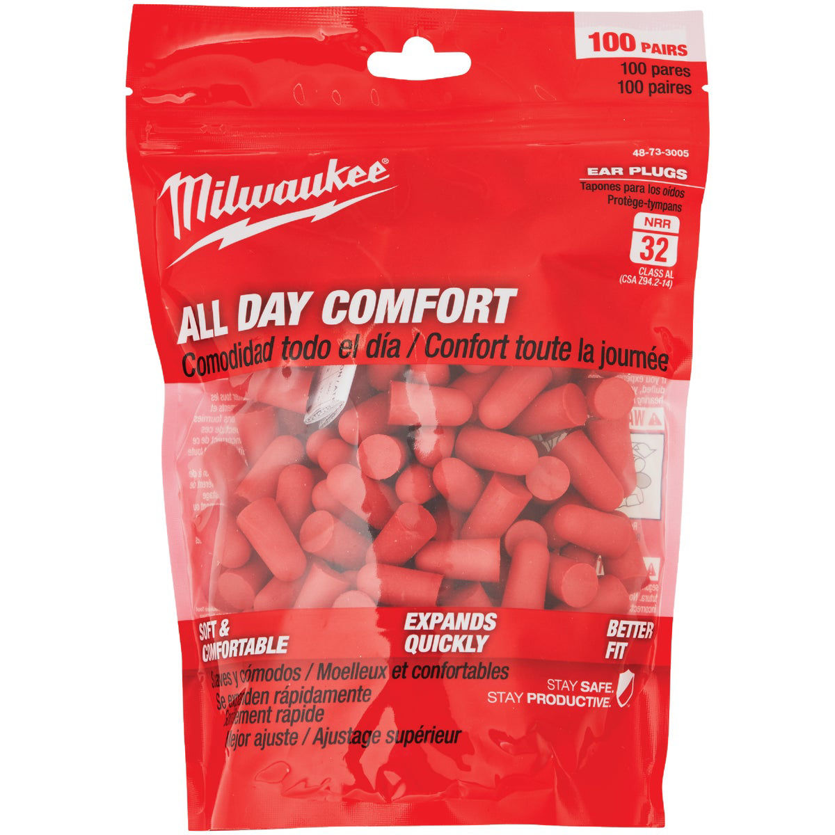 Milwaukee Foam 32 dB Ear Plugs (100-Pair) | Do it Best