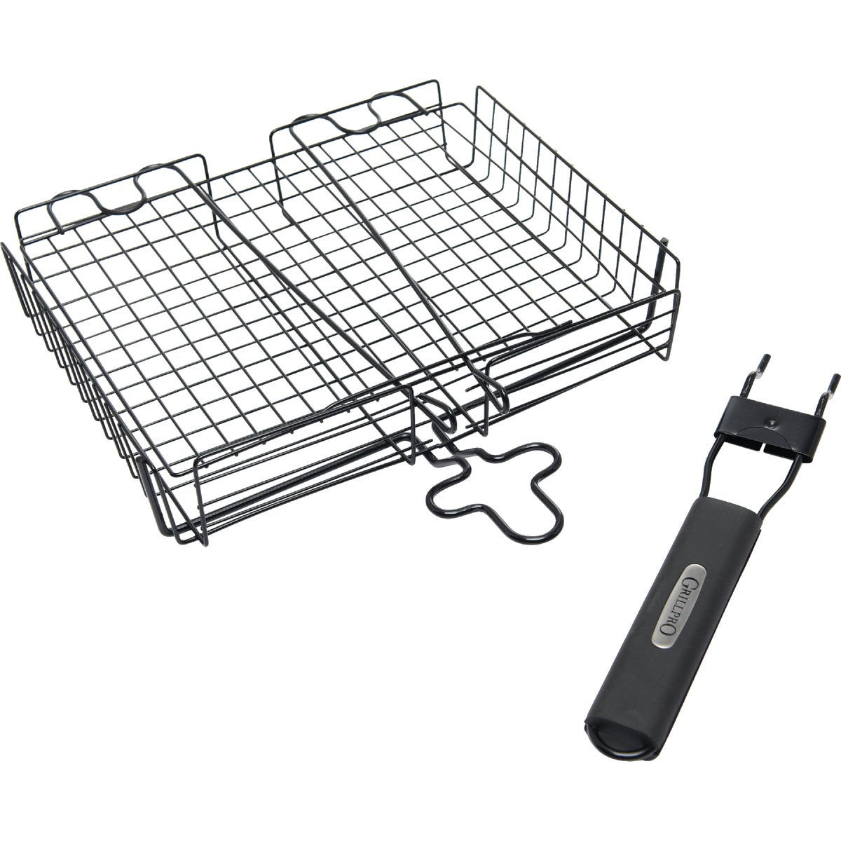 GrillPro Deluxe 9.5 In. W. x 12 In. L. Steel Broiler Grill Basket | Do ...