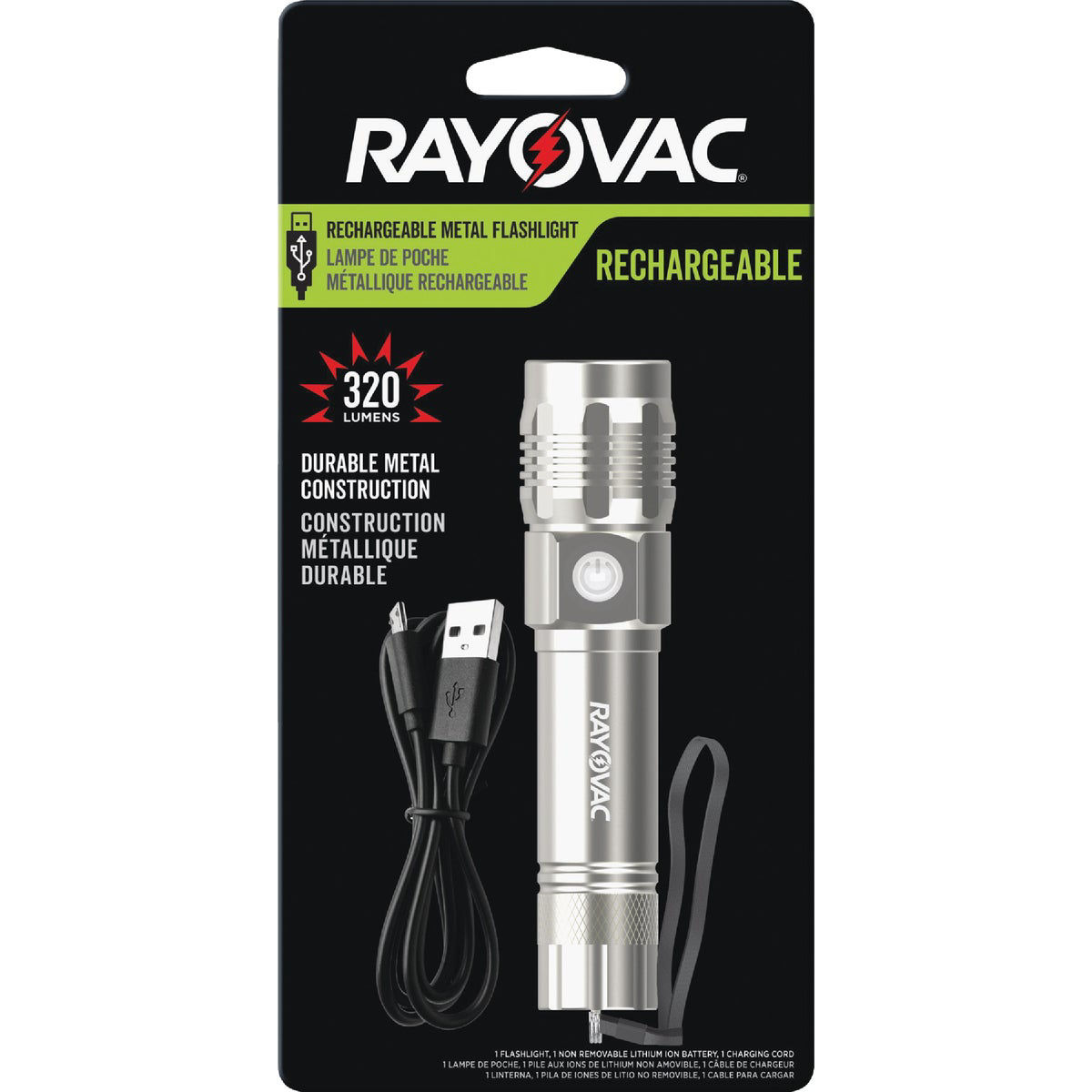 Rayovac LED Metal Rechargeable Flashlight | Do it Best