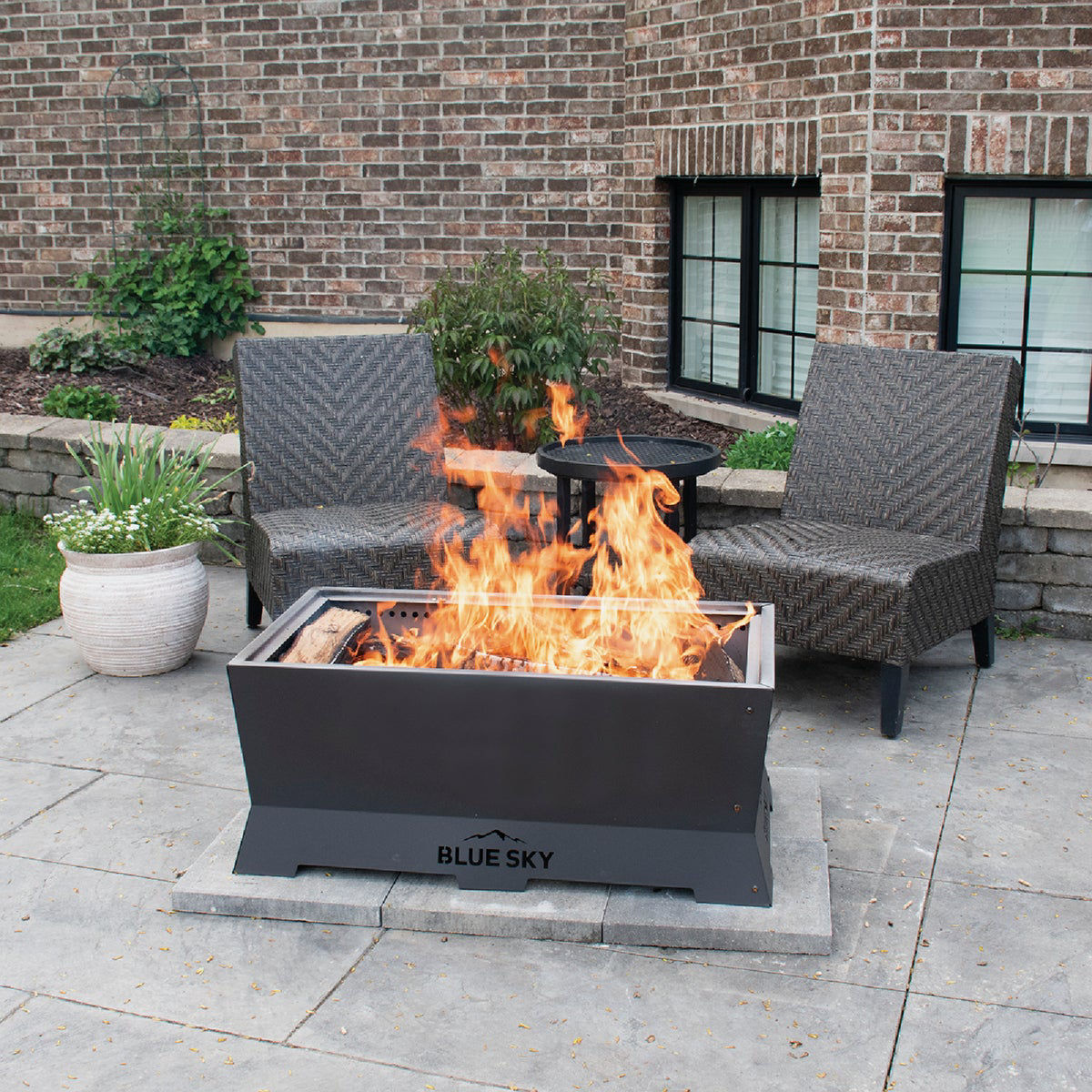 Blue Sky Peak 38 In. Rectangle Wood/Pellet Smokeless Fire Pit | Do it Best