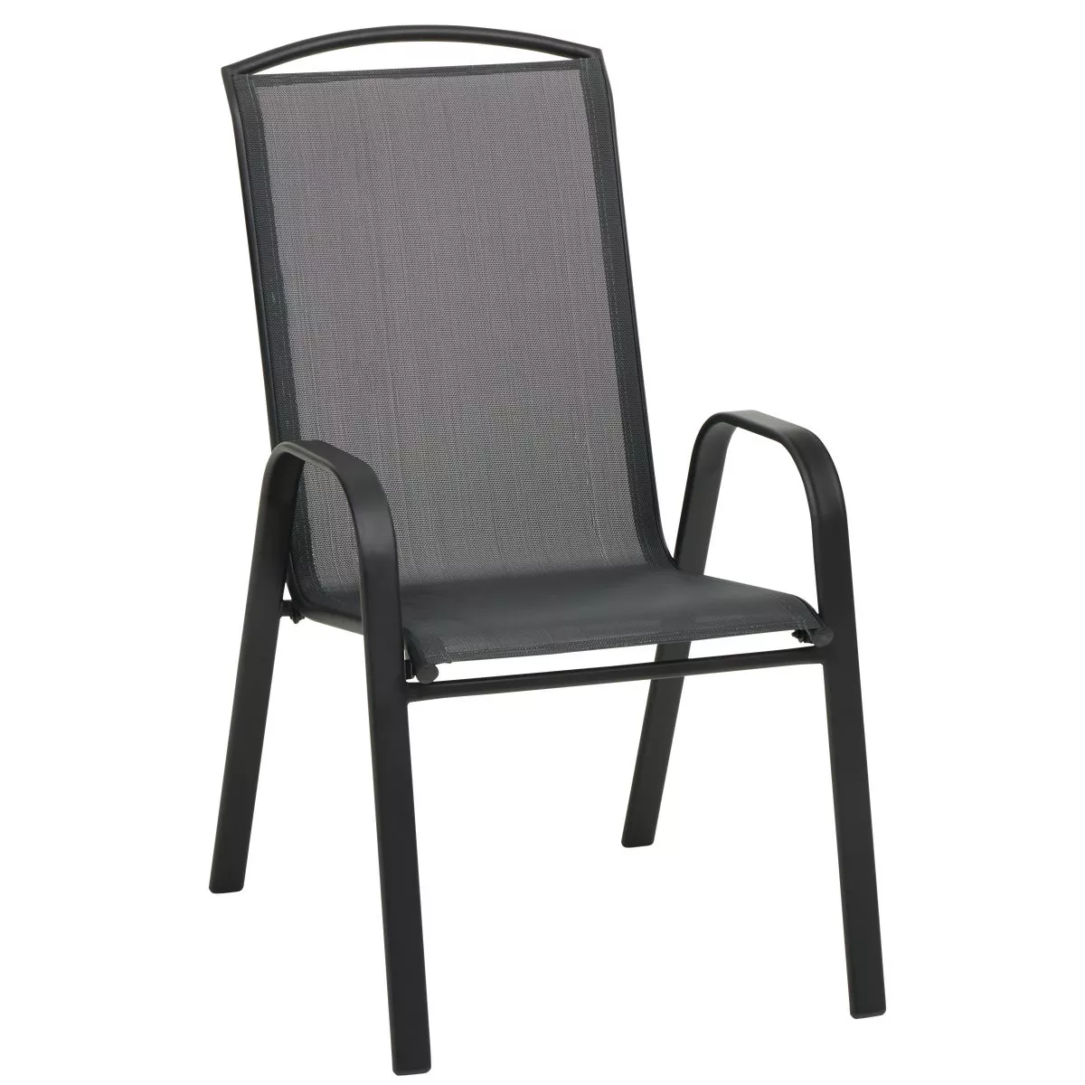 Windsor Collection Black Steel Sling Stacking Chair | Do it Best