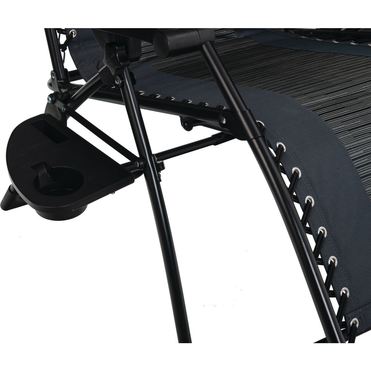 Outdoor Expressions Zero Gravity Deluxe Relaxer Gray Padded Chair with ...