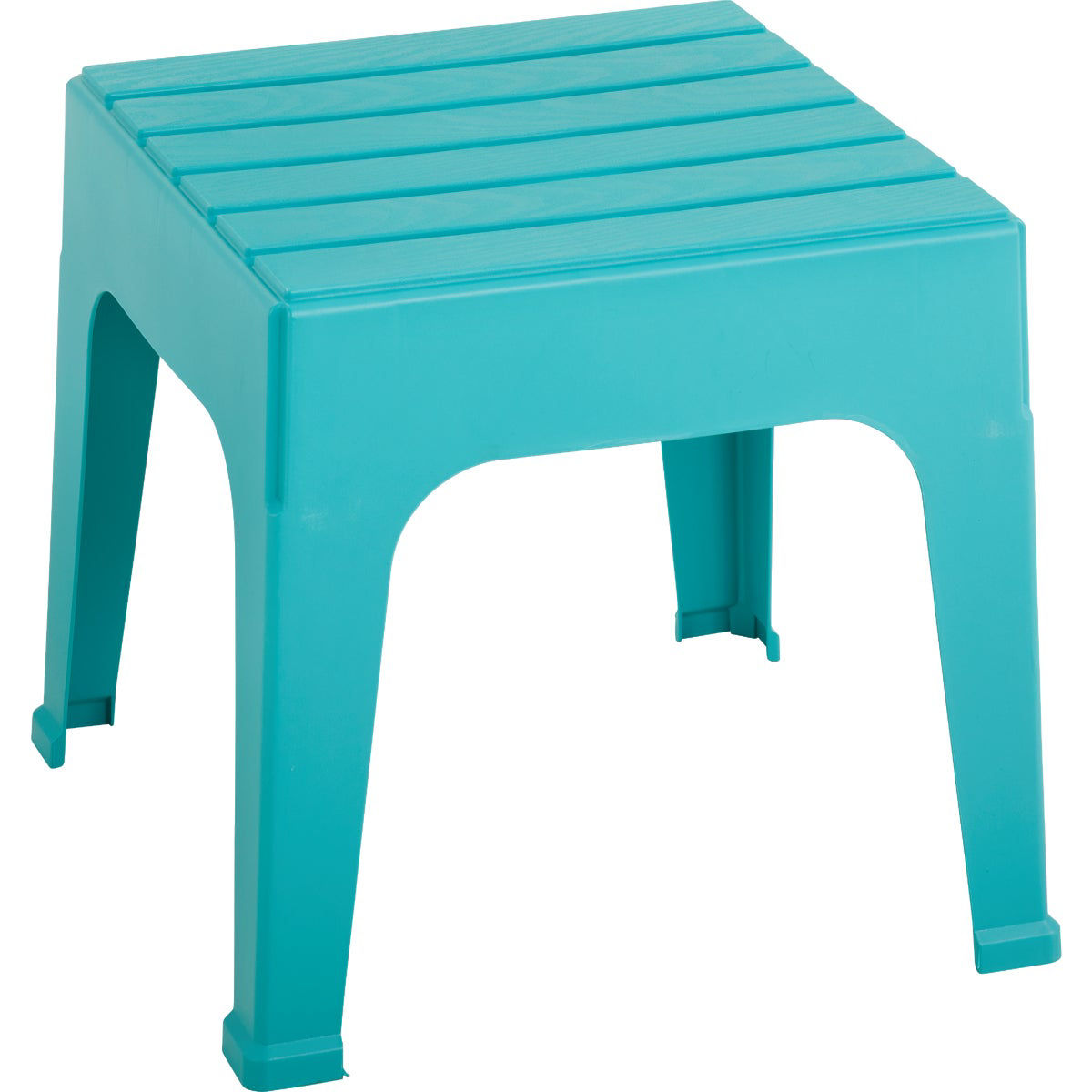 Adams Big Easy Teal 18.9 In. Square Resin Stackable Side Table | Do it Best