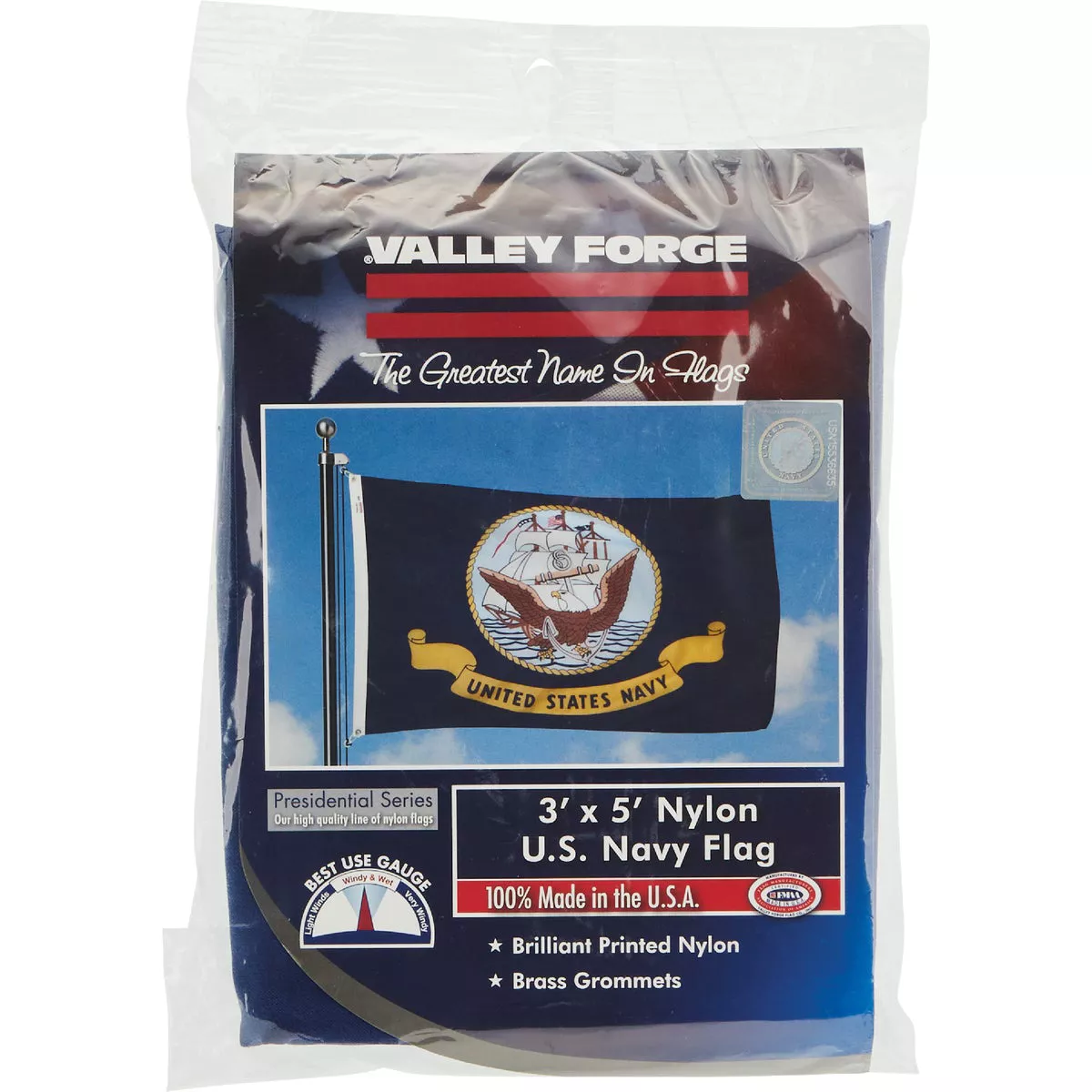Valley Forge 3 Ft. x 5 Ft. Nylon Navy Military Flag | Do it Best