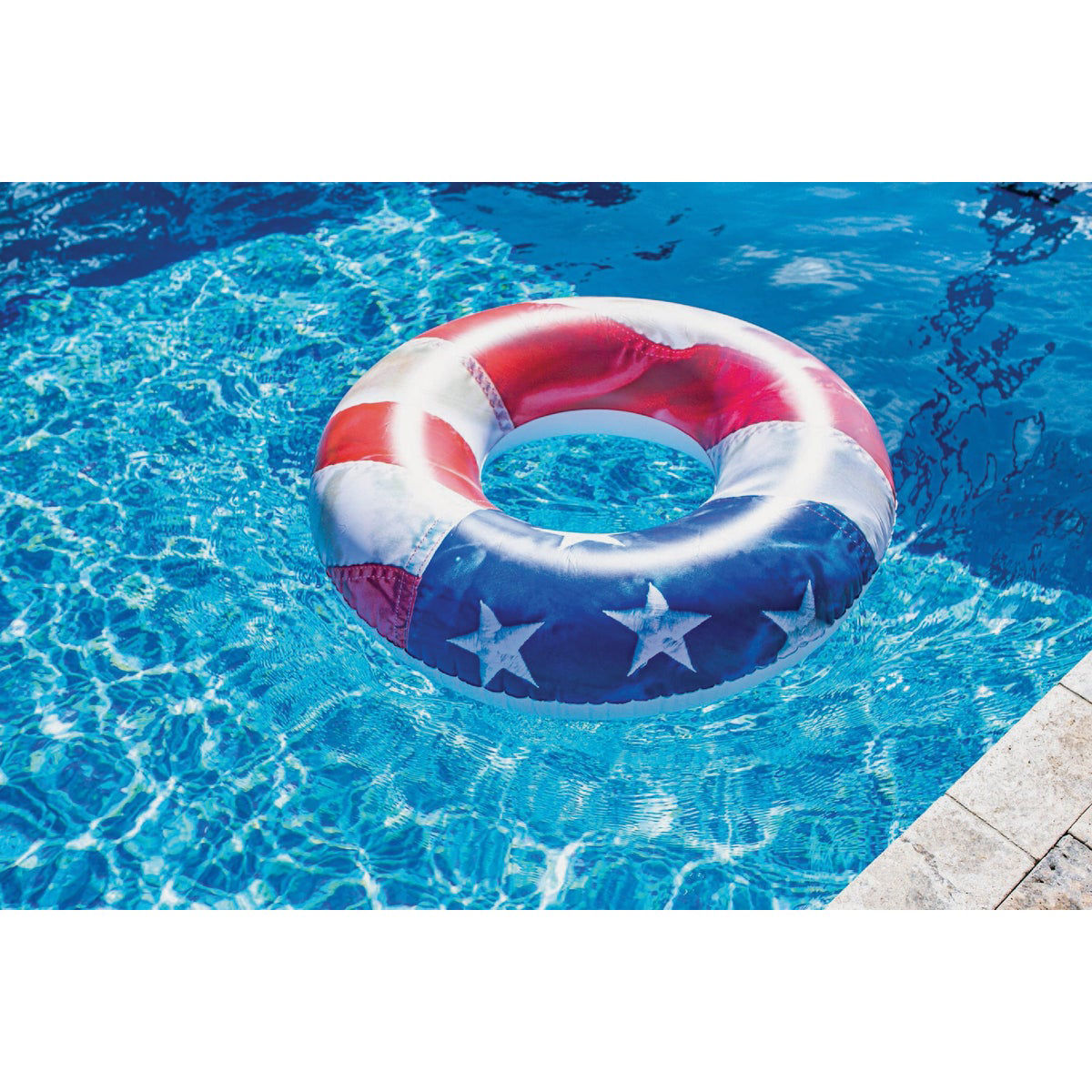 PoolCandy Stars & Stripes Ride-On Tube Pool Float | Do it Best