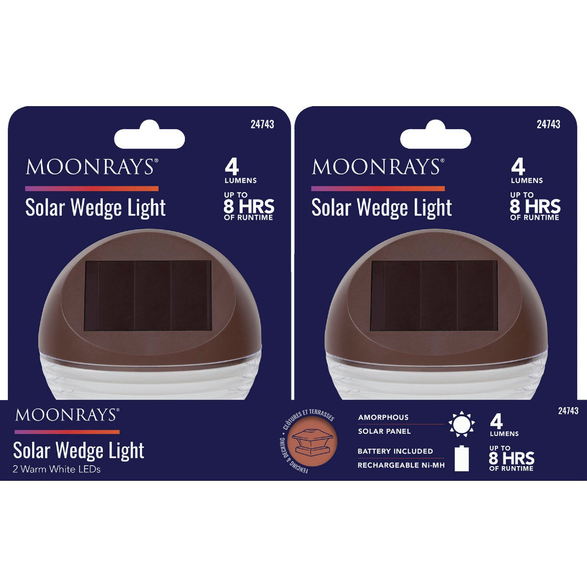 Moonrays 4.45 In. Dia. Bronze LED Solar Wedge Light | Do it Best