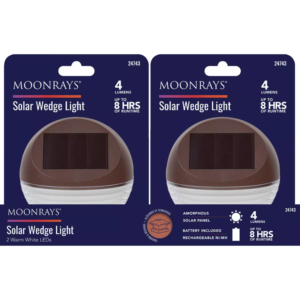 Moonrays 4.45 In. Dia. Bronze LED Solar Wedge Light | True Value Hardware